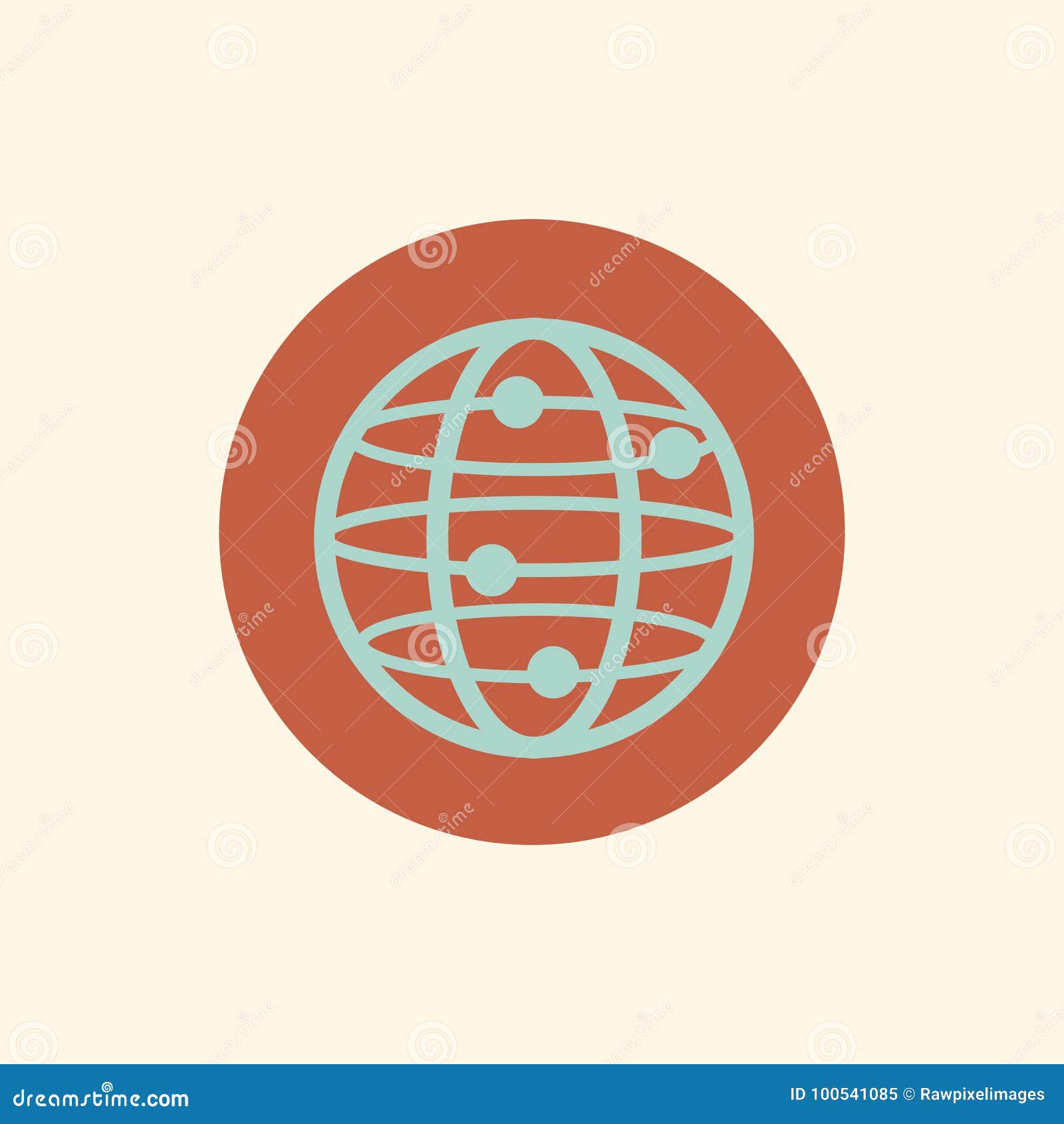 Vector Del Mundo Del Icono Global Ilustración del Vector - Ilustración ...