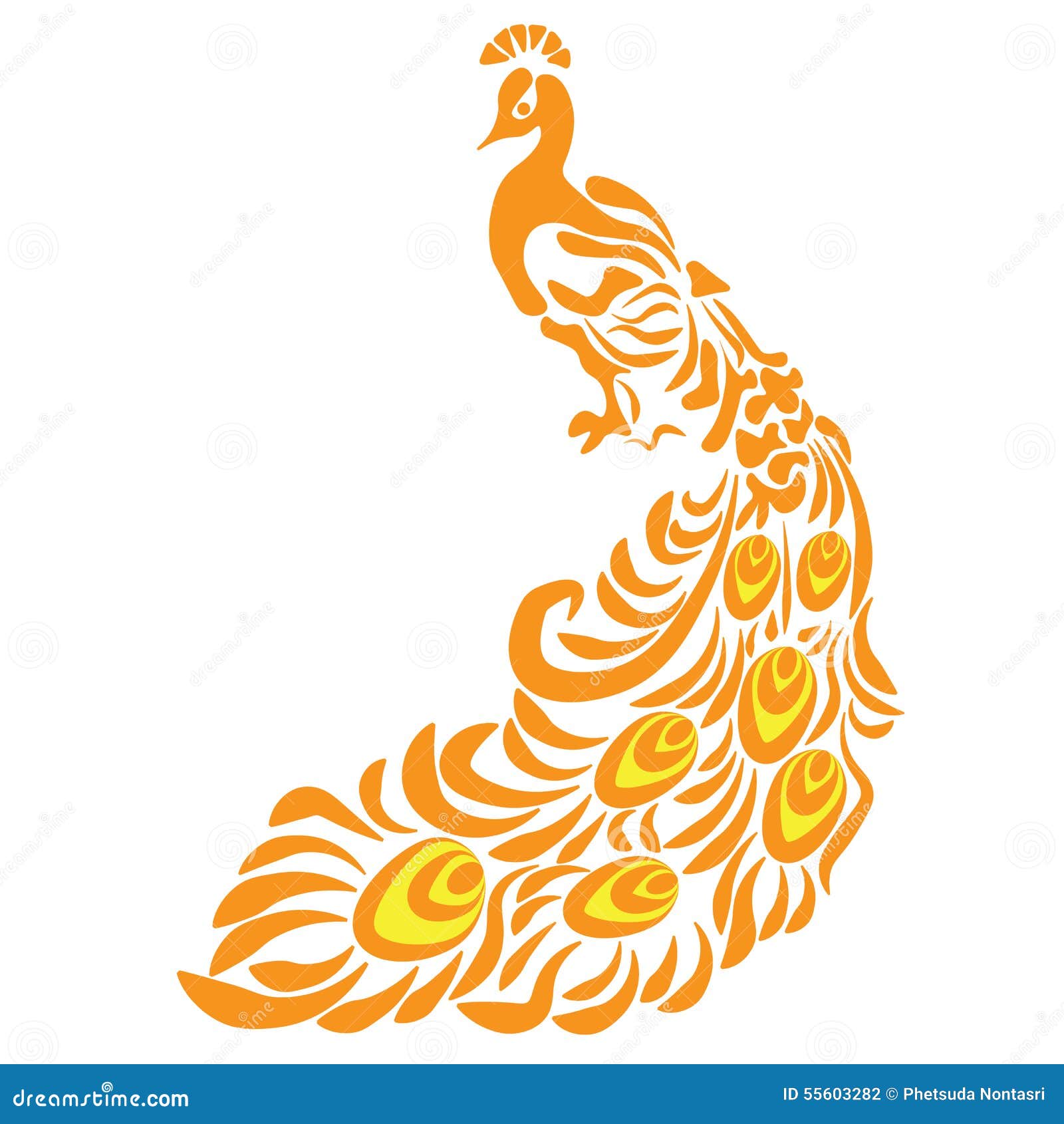 Vector del pavo real ilustración del vector. Ilustración de tatuaje ...