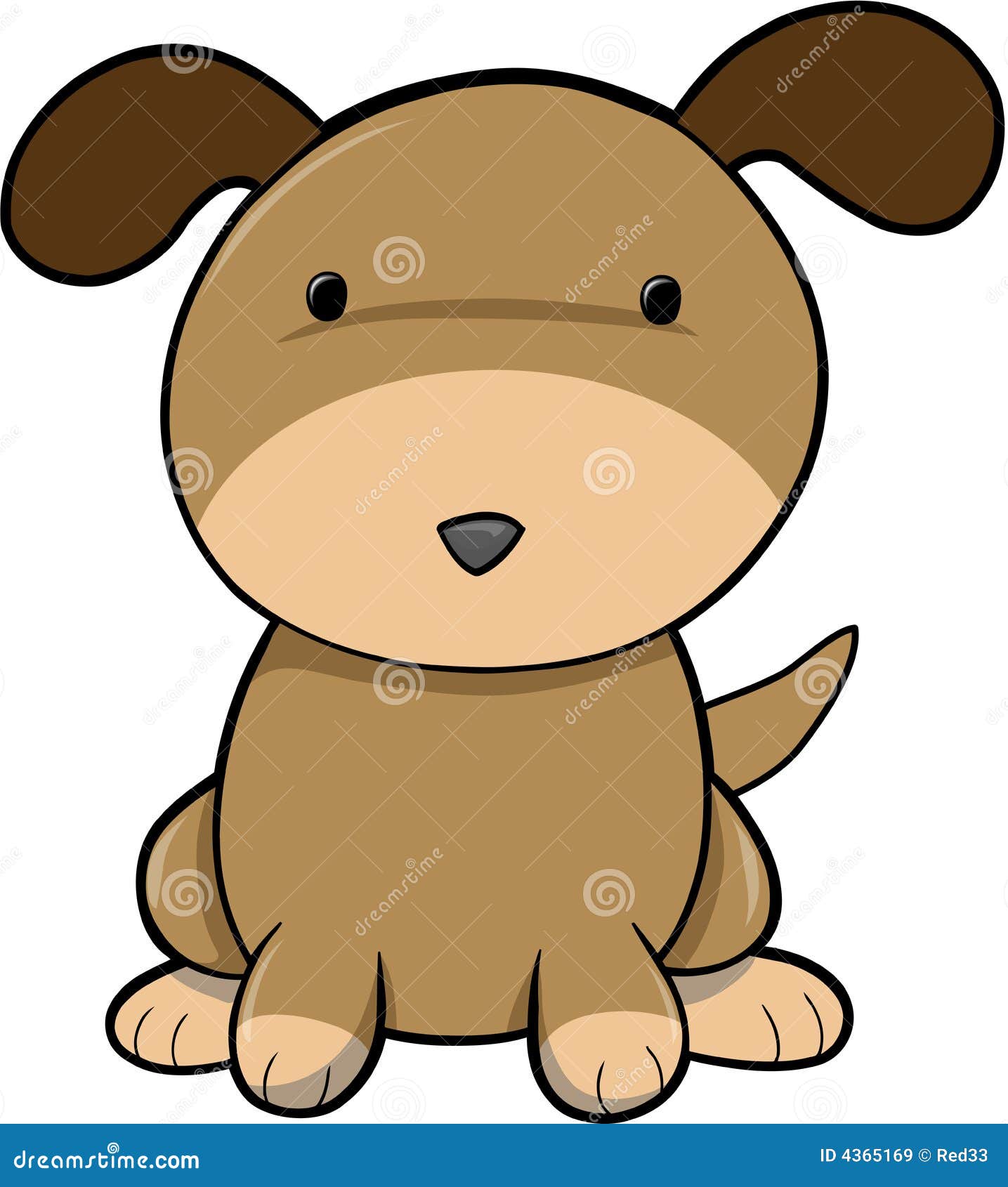 Vector Del Perro De Perrito Ilustración del Vector - Ilustración de ...