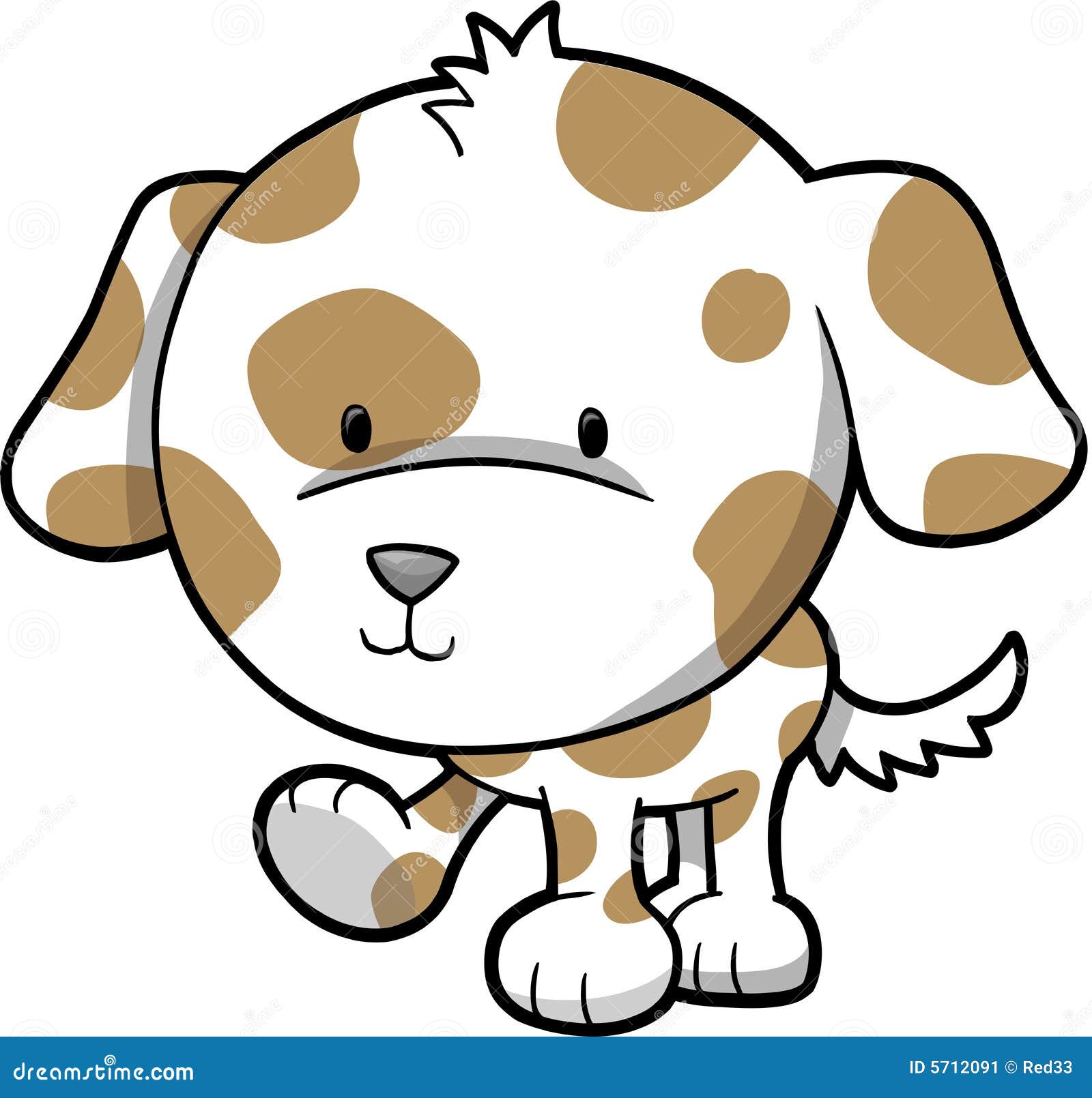 Vector Del Perro De Perrito Ilustración del Vector - Ilustración de ...