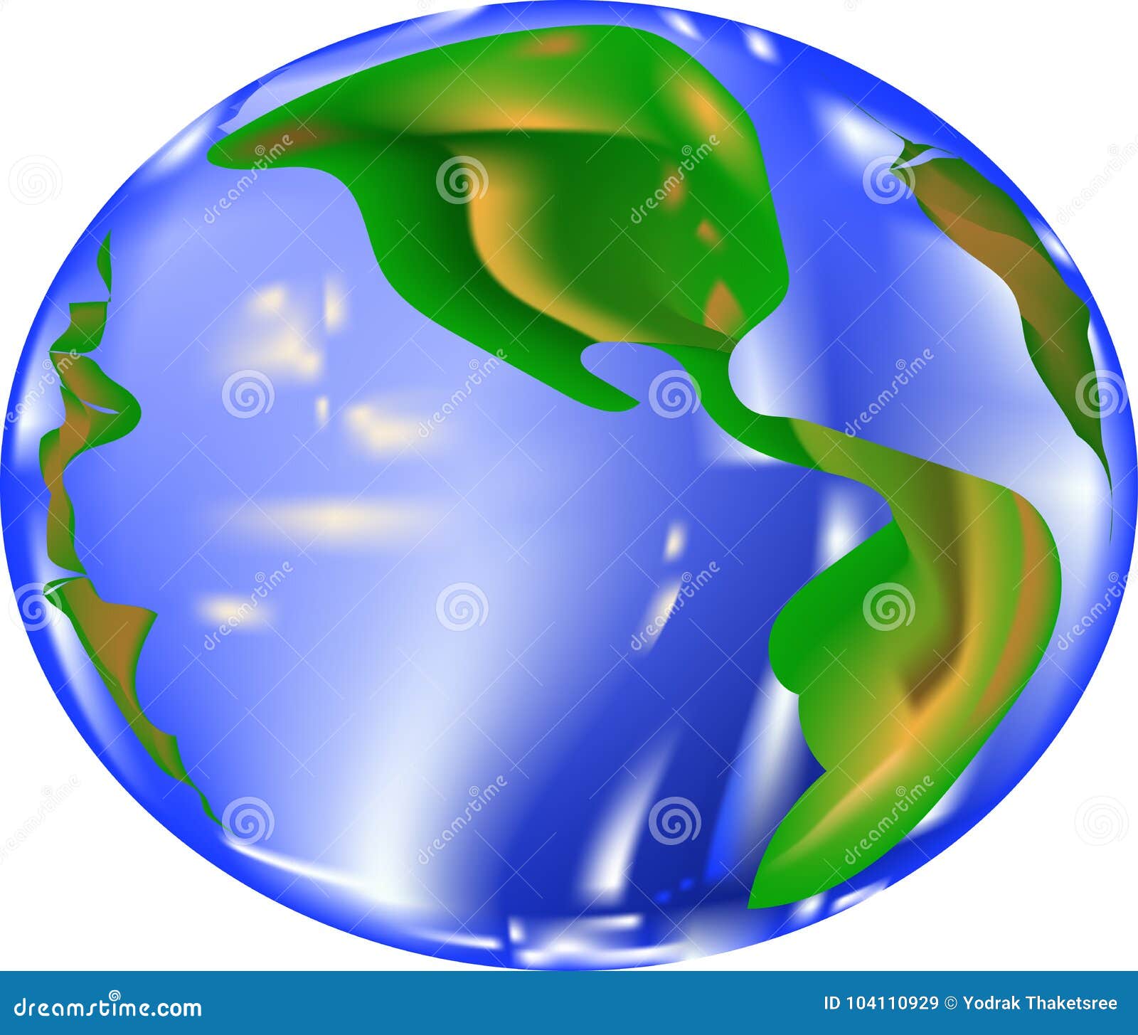 Vector Del Planeta De La Tierra Ilustración del Vector - Ilustración de ...