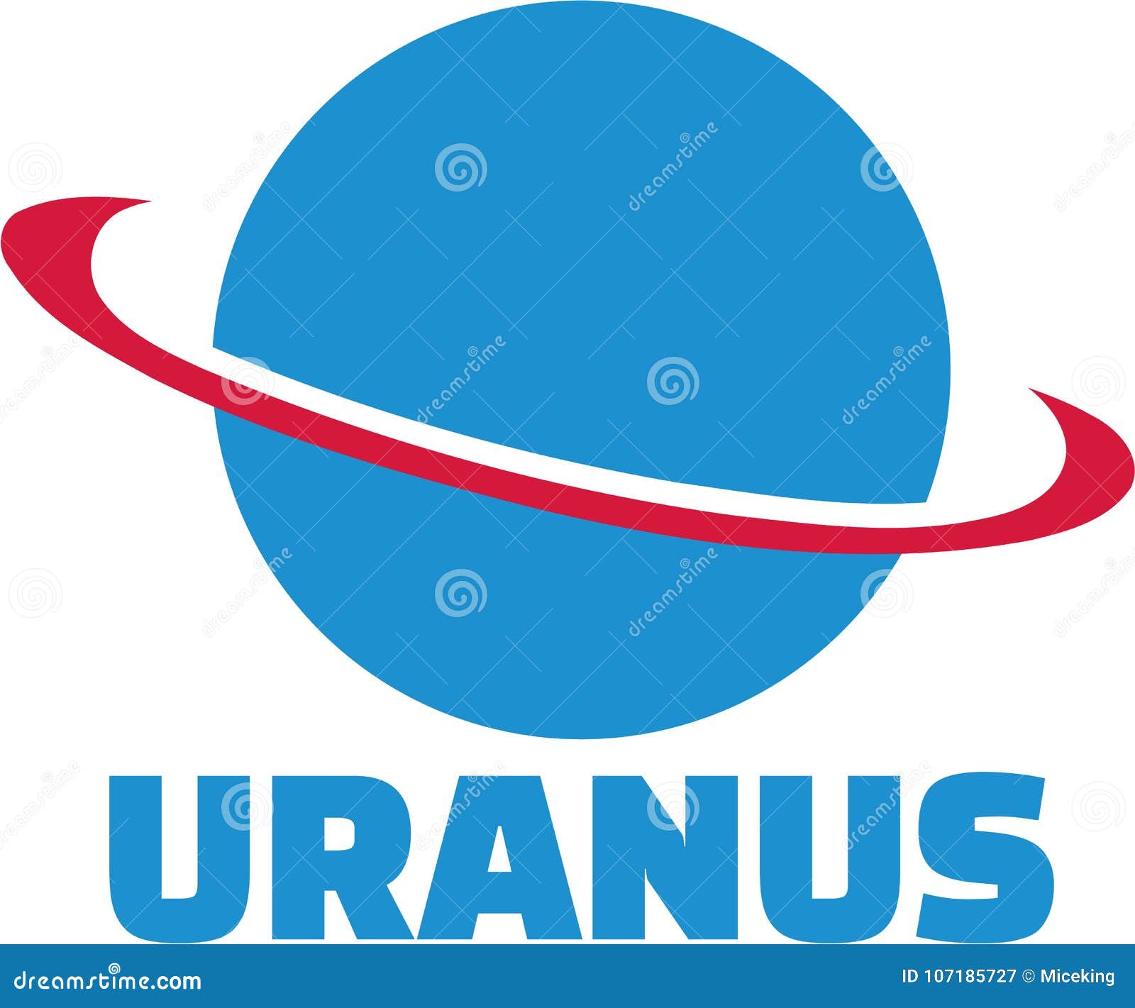 Vector Del Planeta De Urano Ilustración del Vector - Ilustración de ...