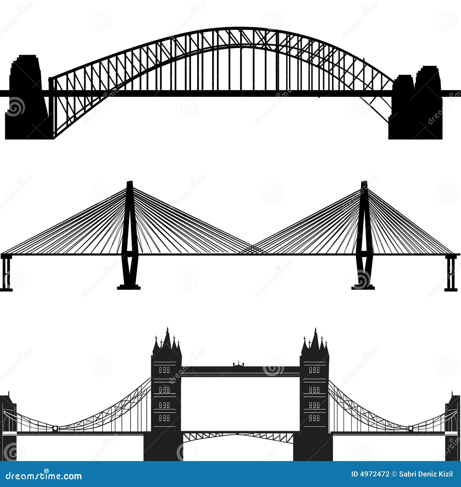 Vector del puente ilustración del vector. Ilustración de arte - 4972472