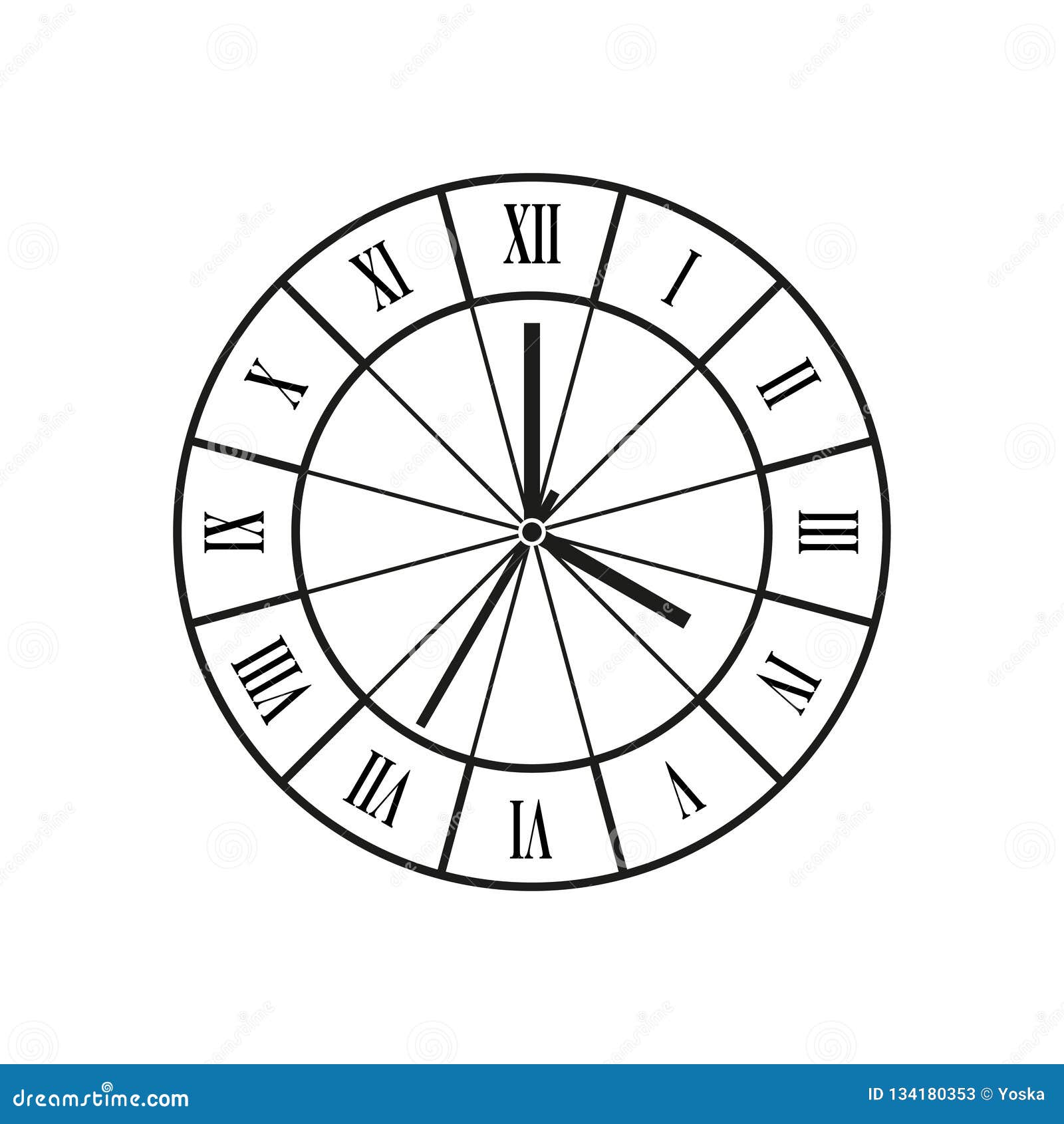 Vector del reloj ilustración del vector. Ilustración de temporizador ...