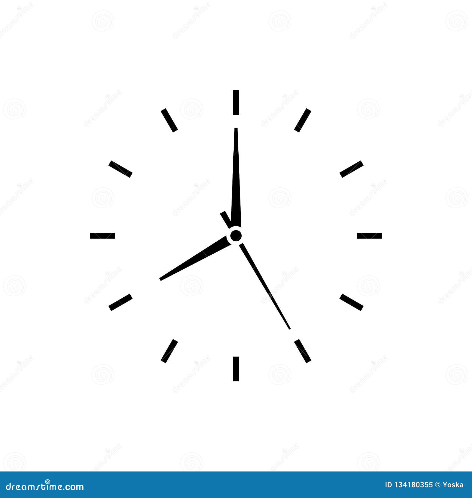 Vector del reloj ilustración del vector. Ilustración de imagen - 134180355