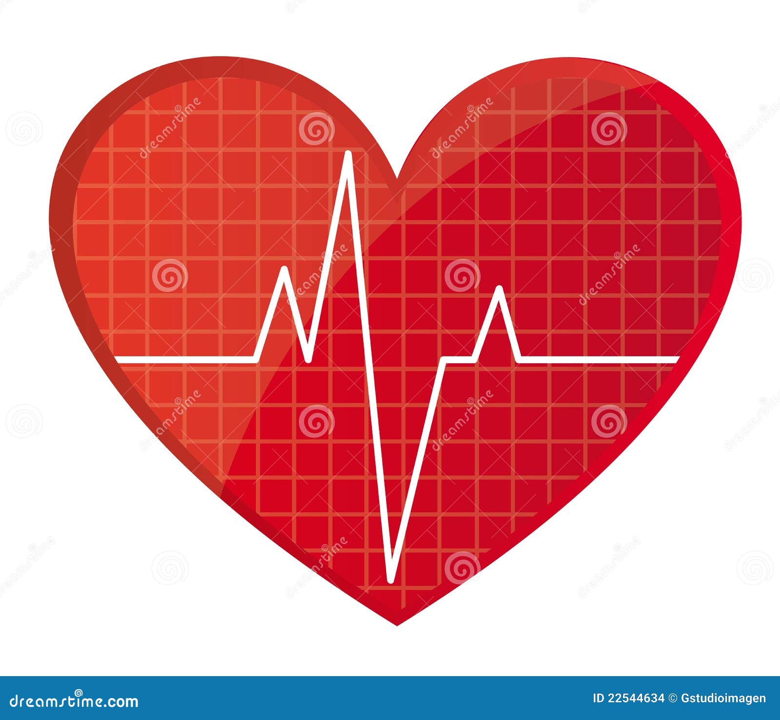 Vector del ritmo cardíaco