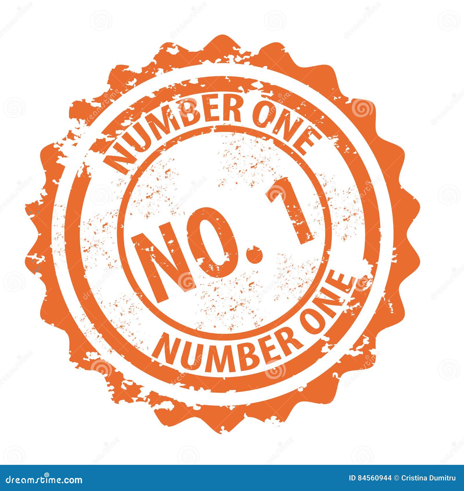 Vector Del Sello Del Número Uno Ilustración del Vector - Ilustración de ...