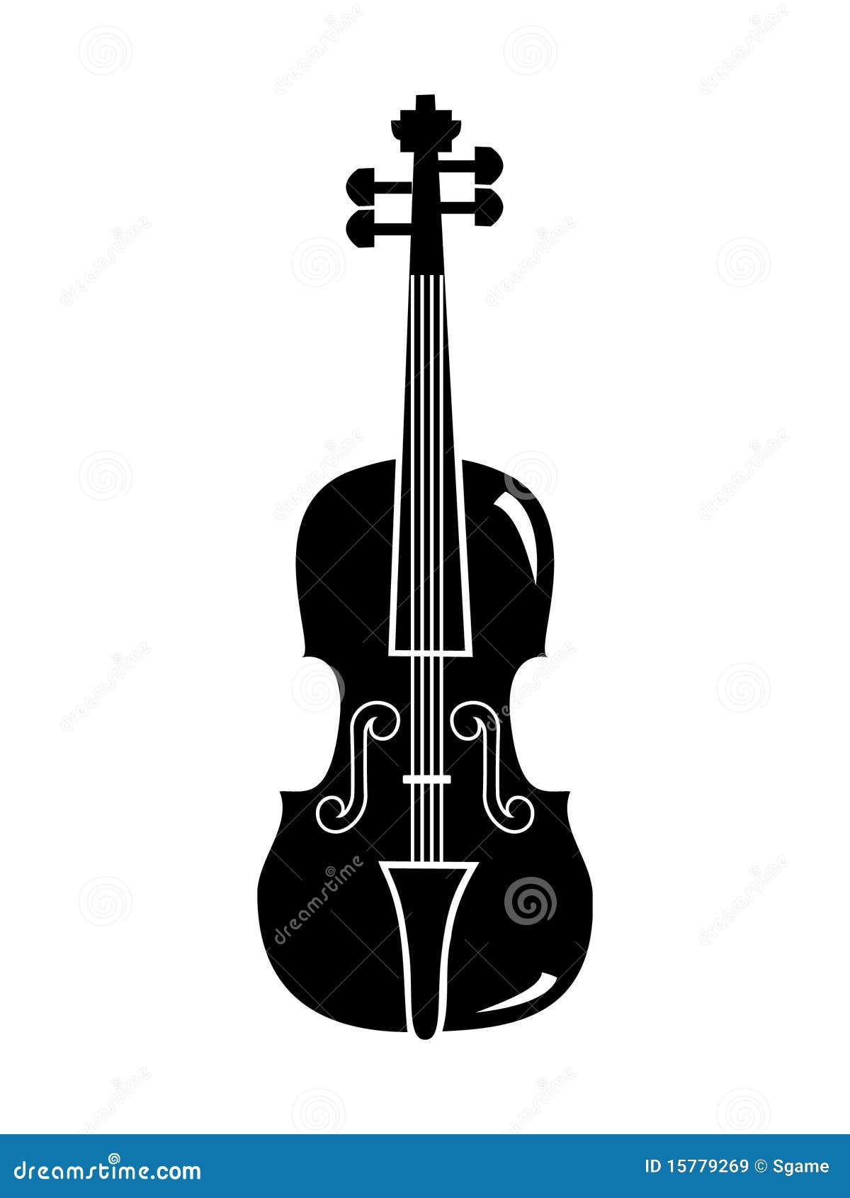 Vector del violín ilustración del vector. Ilustración de retro - 15779269
