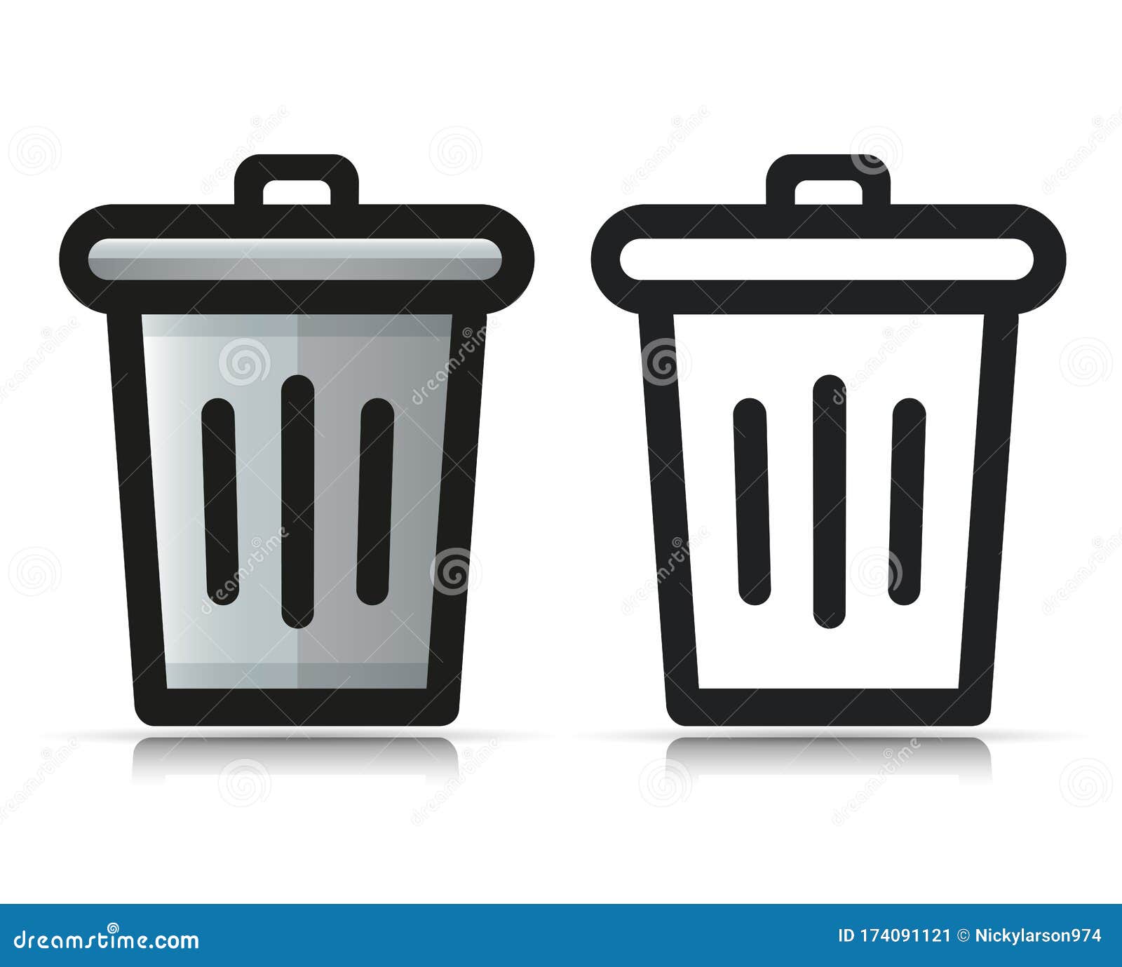 Vector Delete Sign Symbol Icon Stock Vector - Illustration of garbage ...