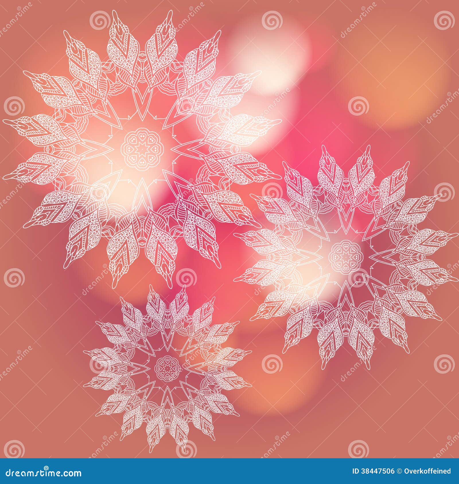 Vector Delicate Lace Round Pattern Stock Vector - Illustration of ...