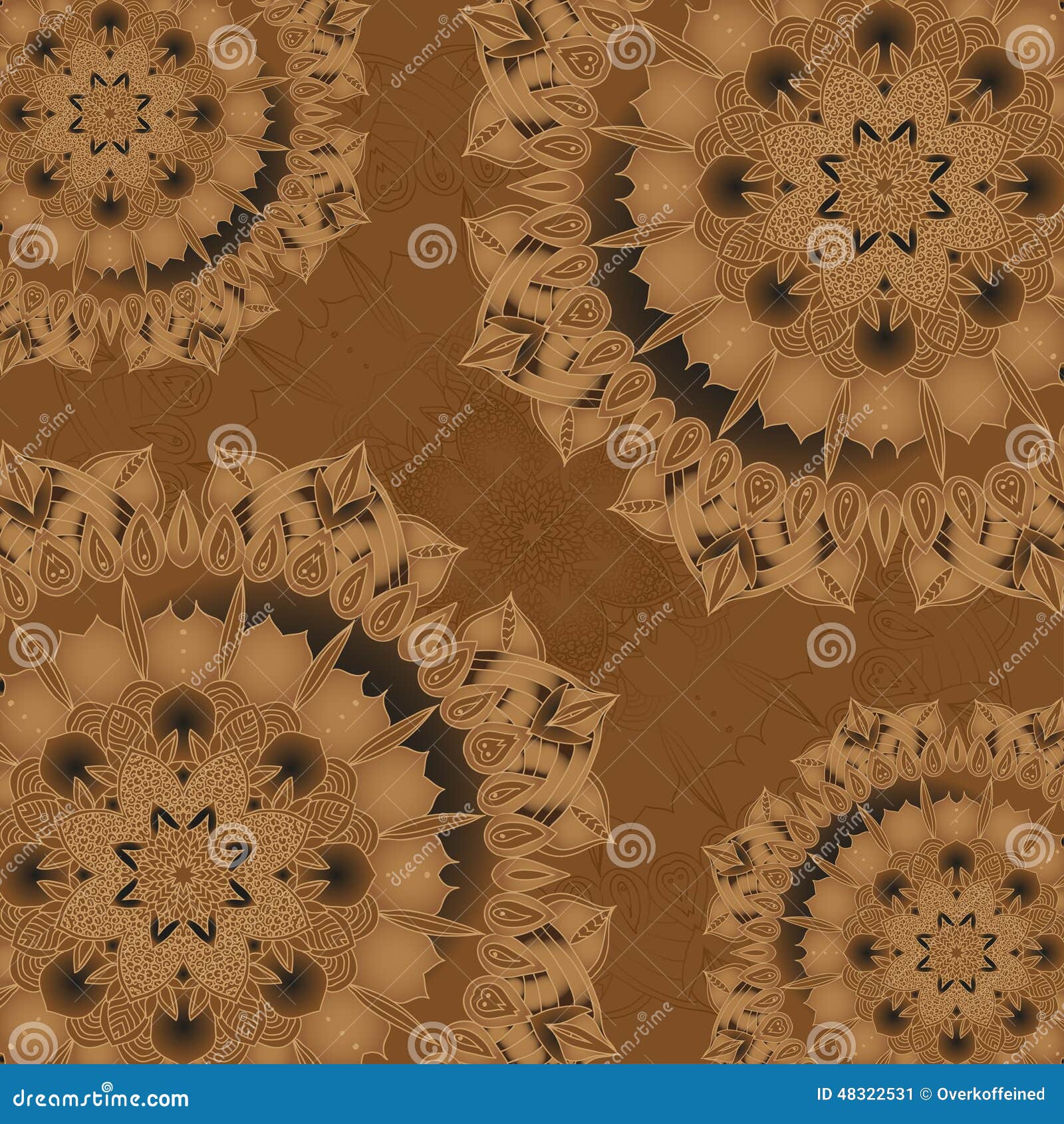 Vector Delicate Lace Round Pattern Stock Vector - Illustration of ...