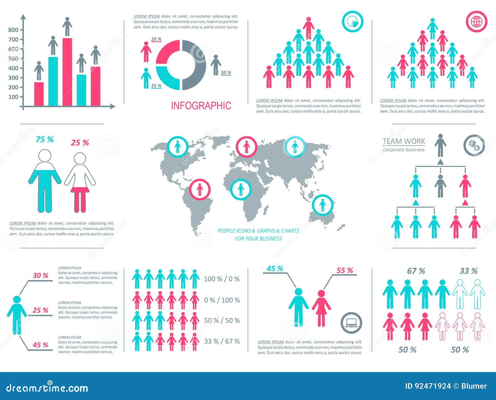 Vector Demographic People Icons Stock Vector - Illustration of people ...