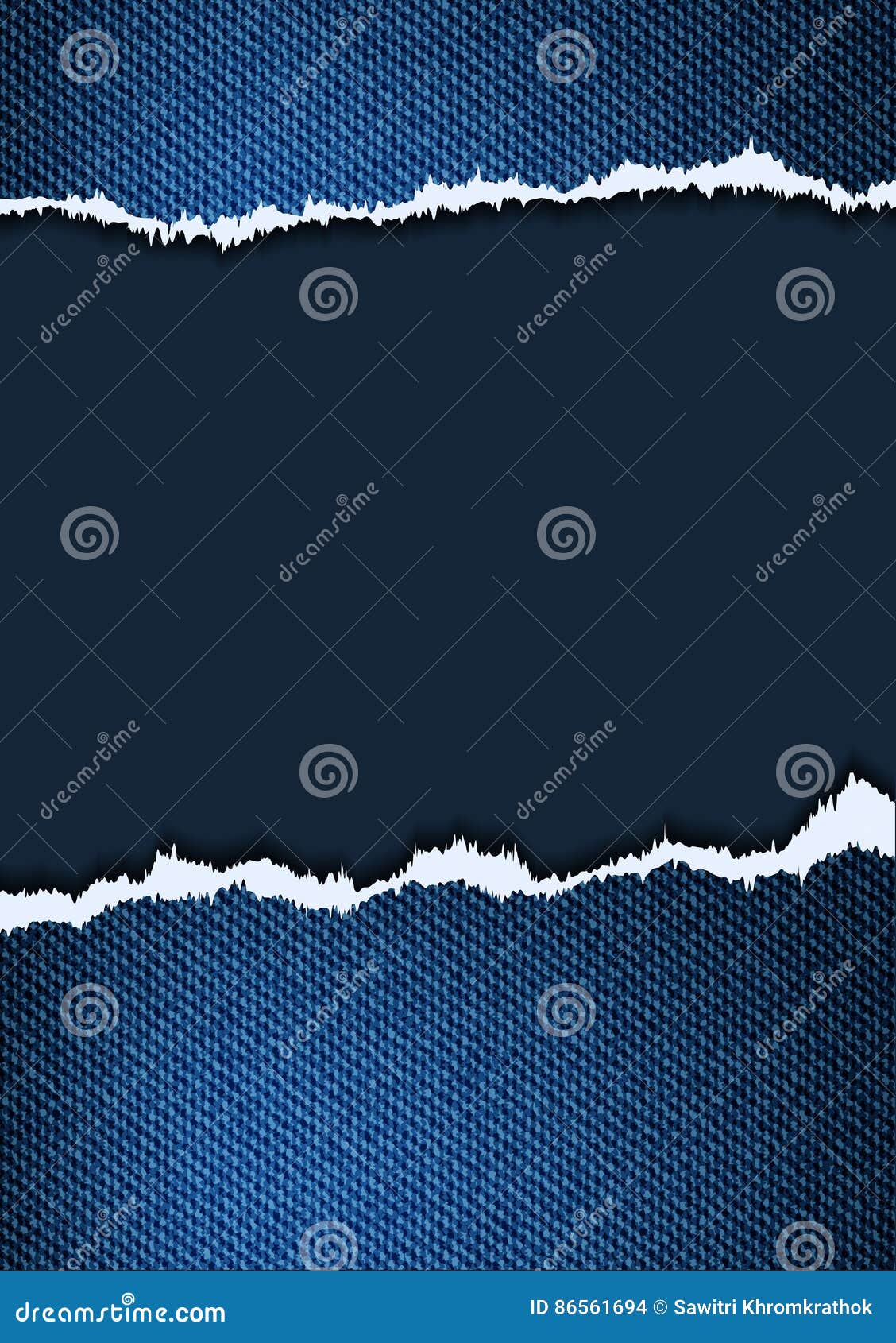 Torn And Frayed Fabric With Distinctive Patterns Stock Image ...