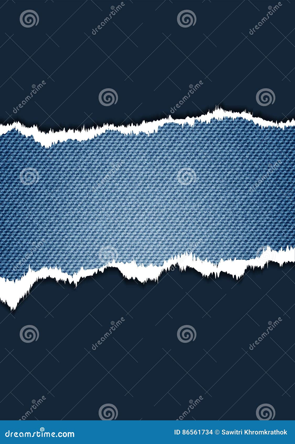 Vector denim jeans ripped stock vector. Illustration of material - 86561734