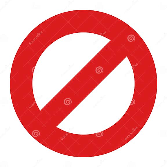 Vector Deny Flat Icon Image Stock Vector - Illustration of available ...
