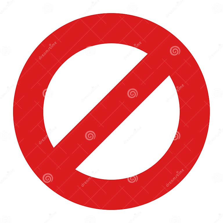 Vector Deny Flat Icon Image Stock Vector - Illustration of available ...