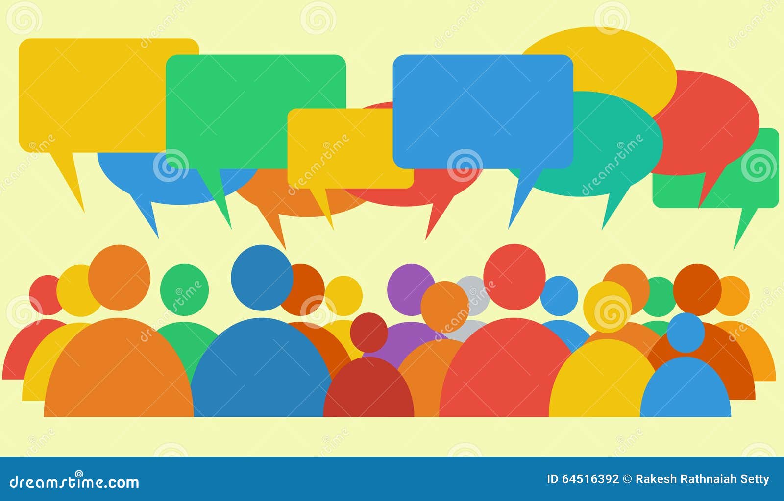 Vector Depicting Discussion & Dialog with Divergent Points of View ...