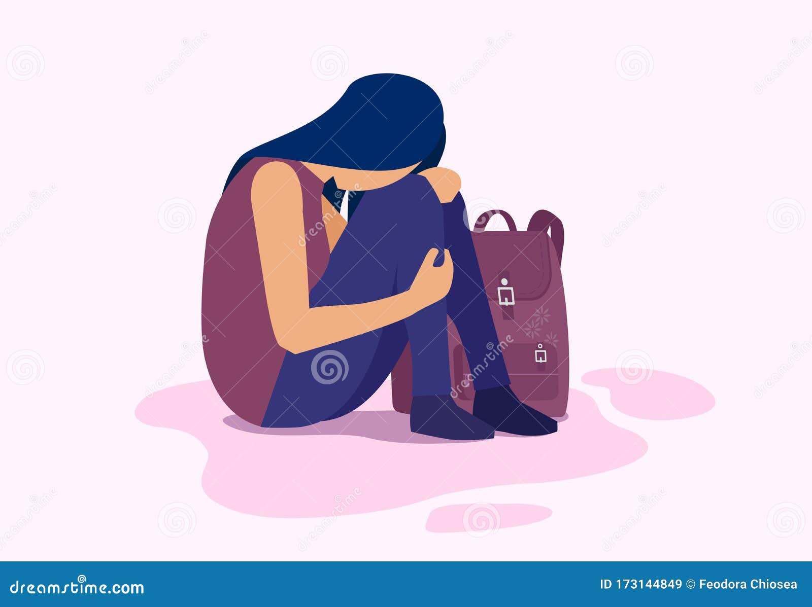 Depressed Student Cartoon