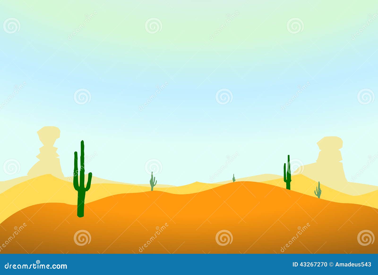 Vector Desert Background With Camels. | CartoonDealer.com #133880232