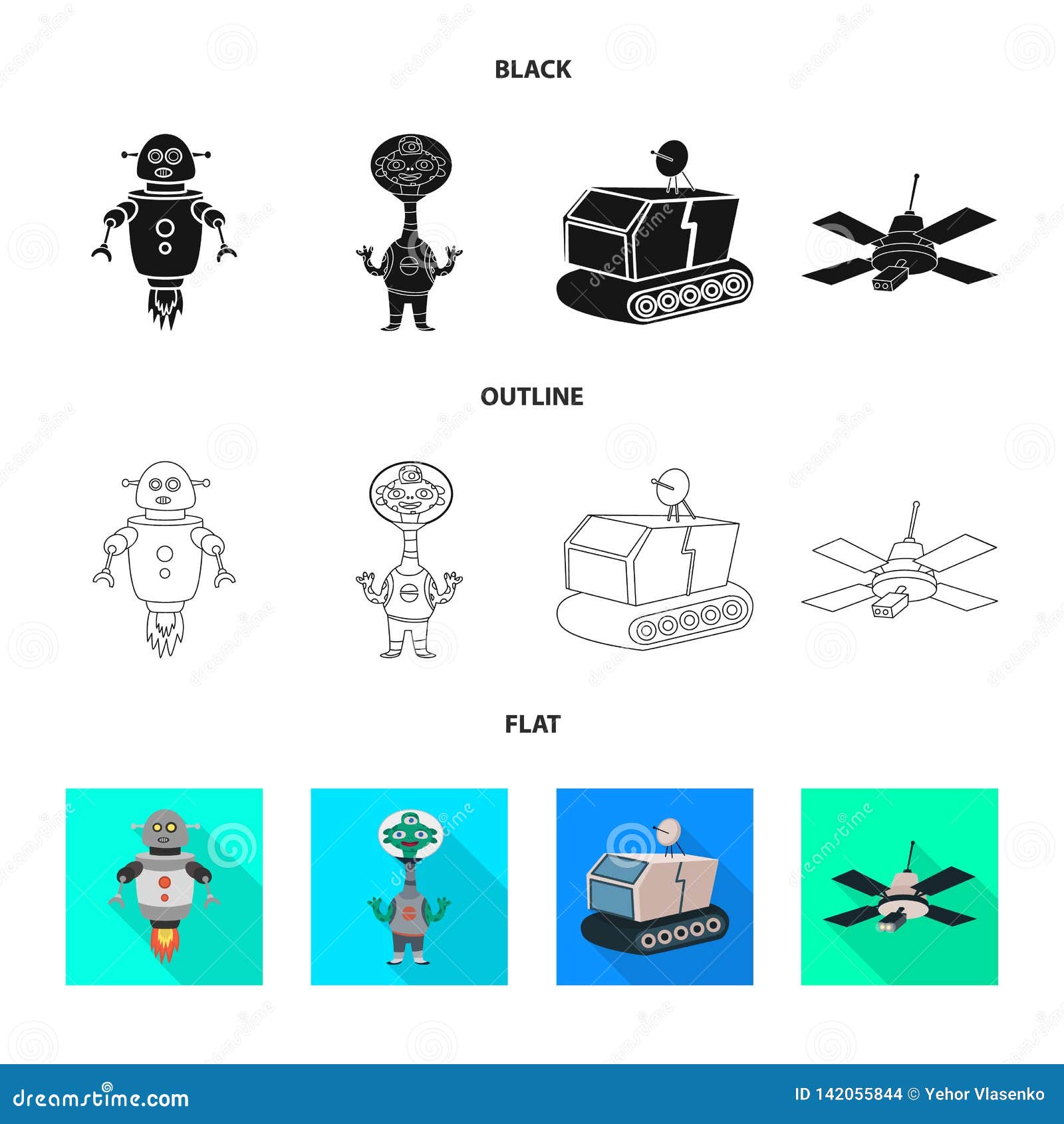 Vector Design of Astronomy and Technology Logo. Collection of Astronomy ...