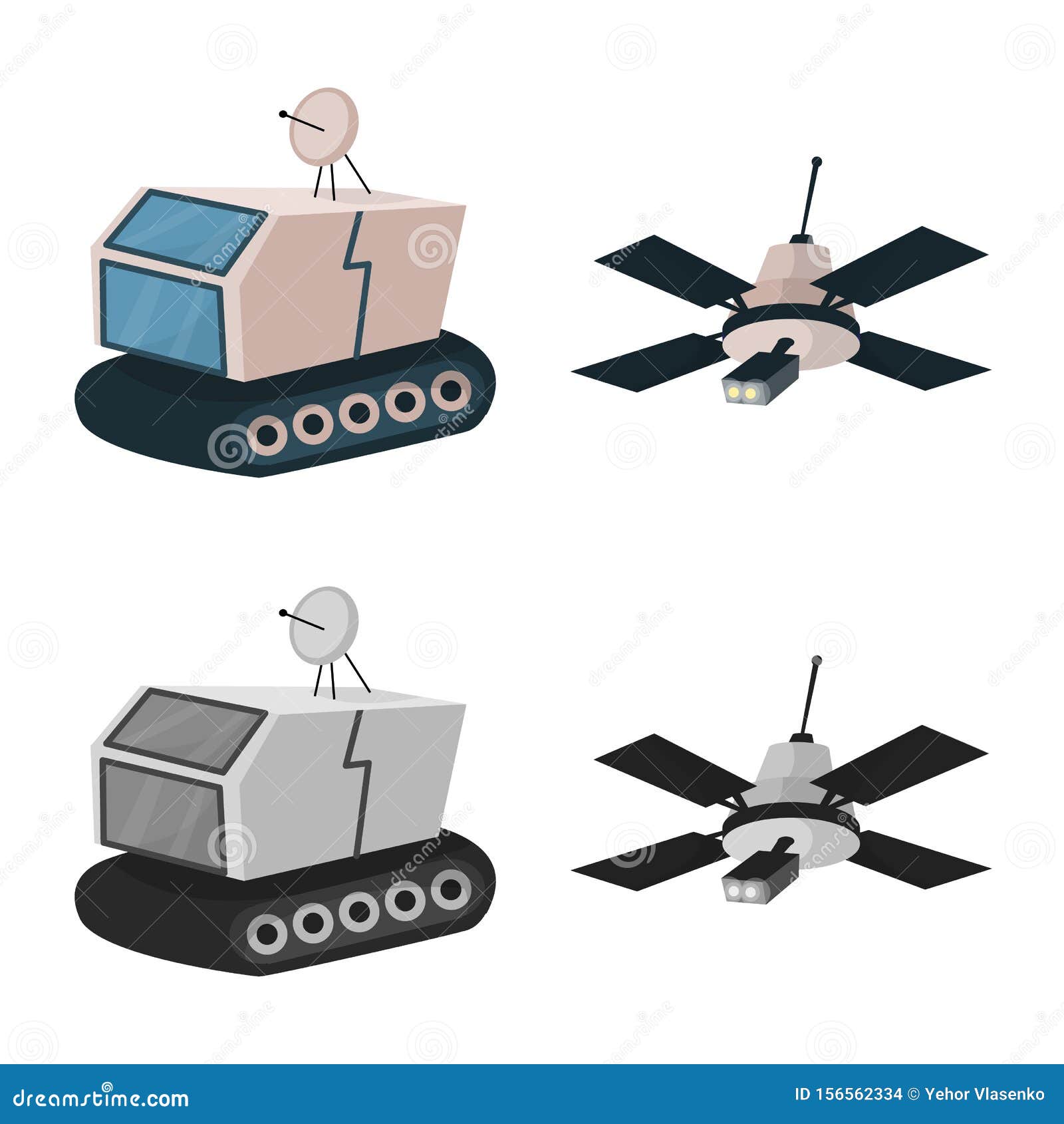 Vector Design of Astronomy and Technology Logo. Set of Astronomy and ...