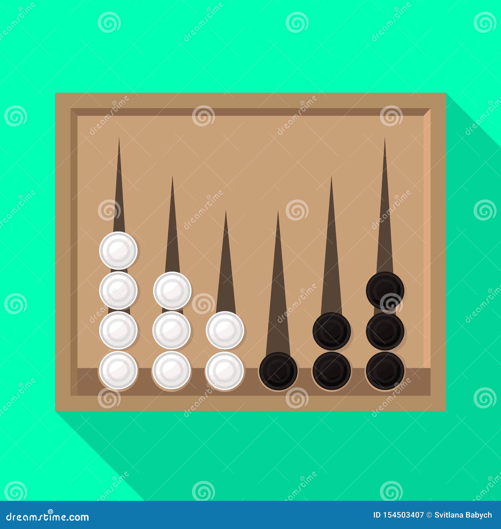Vector Design of Backgammon and Game Icon. Collection of Backgammon and ...