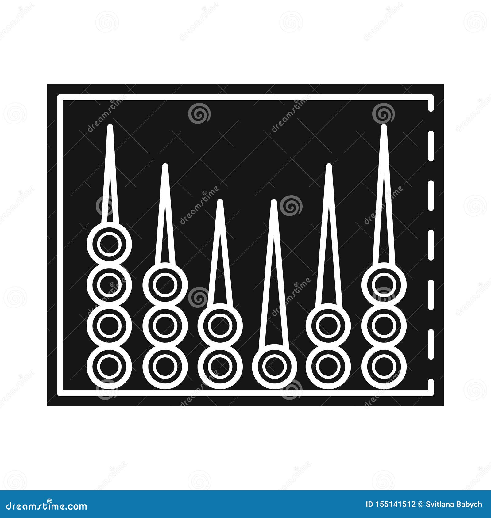 Vector Design of Backgammon and Game Logo. Set of Backgammon and ...