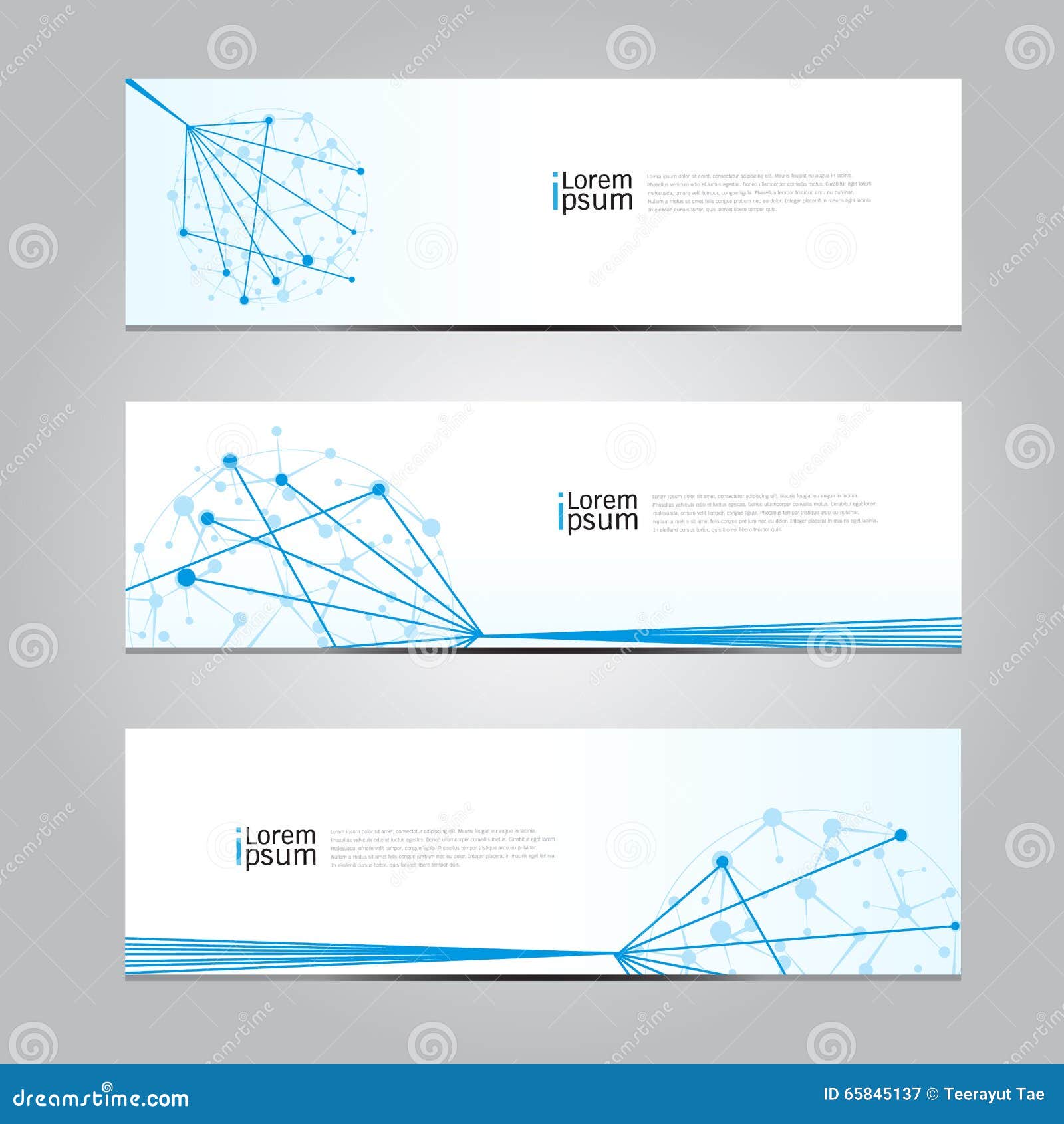 Vector Design Banner Network Technology Medical Background. Stock ...