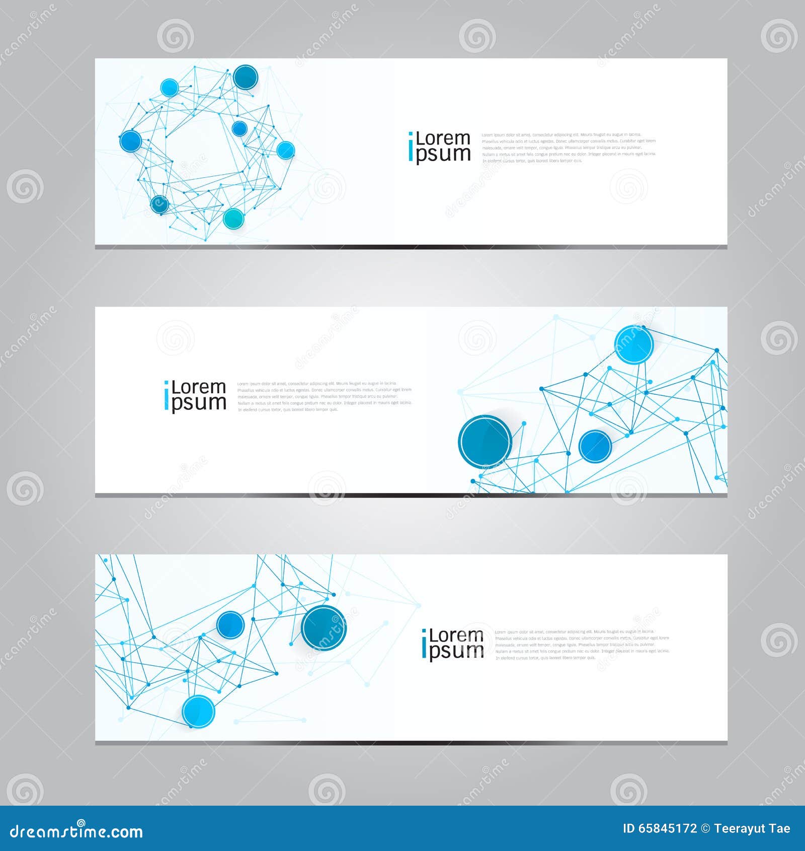 Vector Design Banner Network Technology Medical Background. Stock ...