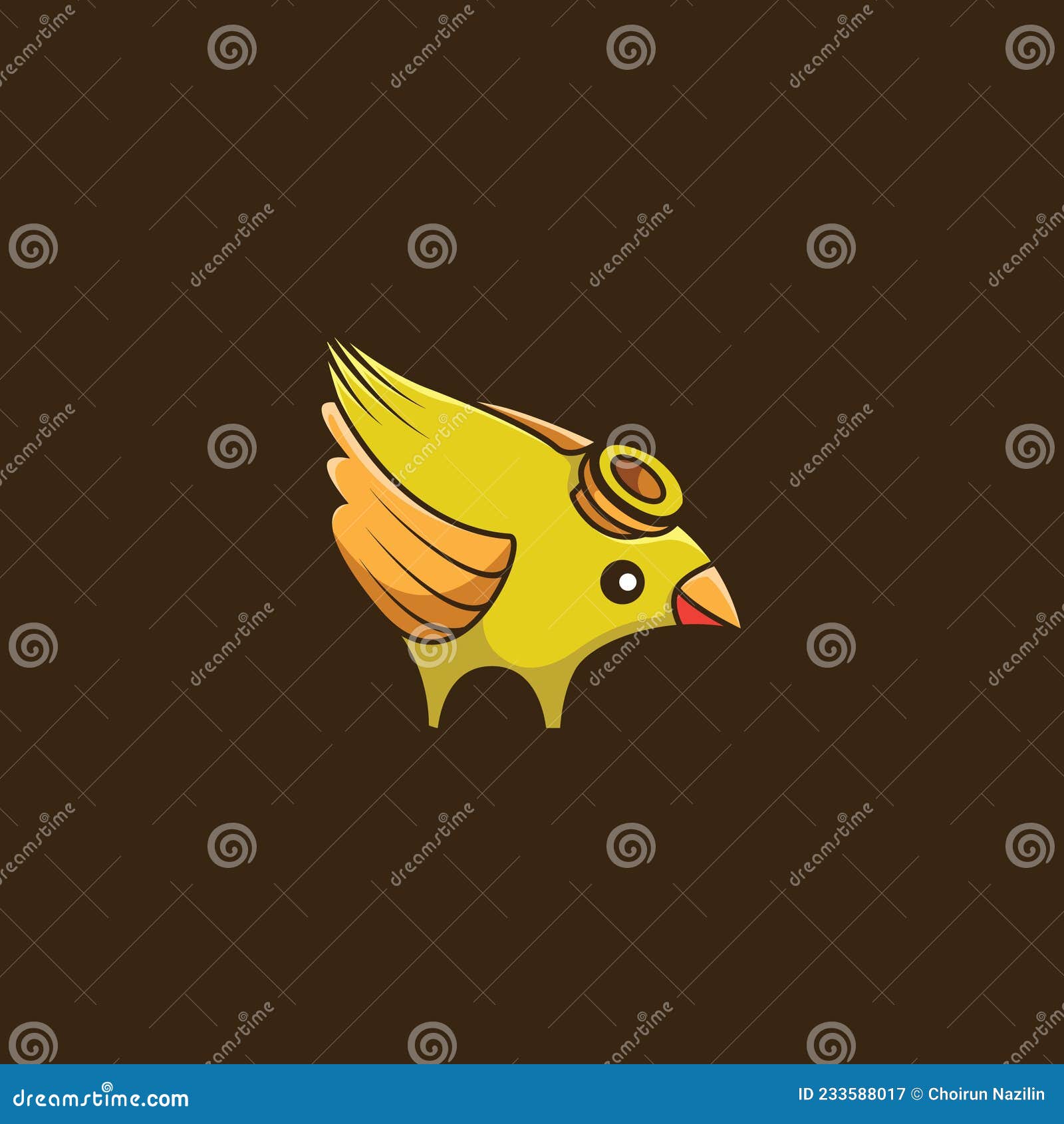 Bird smoking pipe logo stock vector. Illustration of bird - 233588017