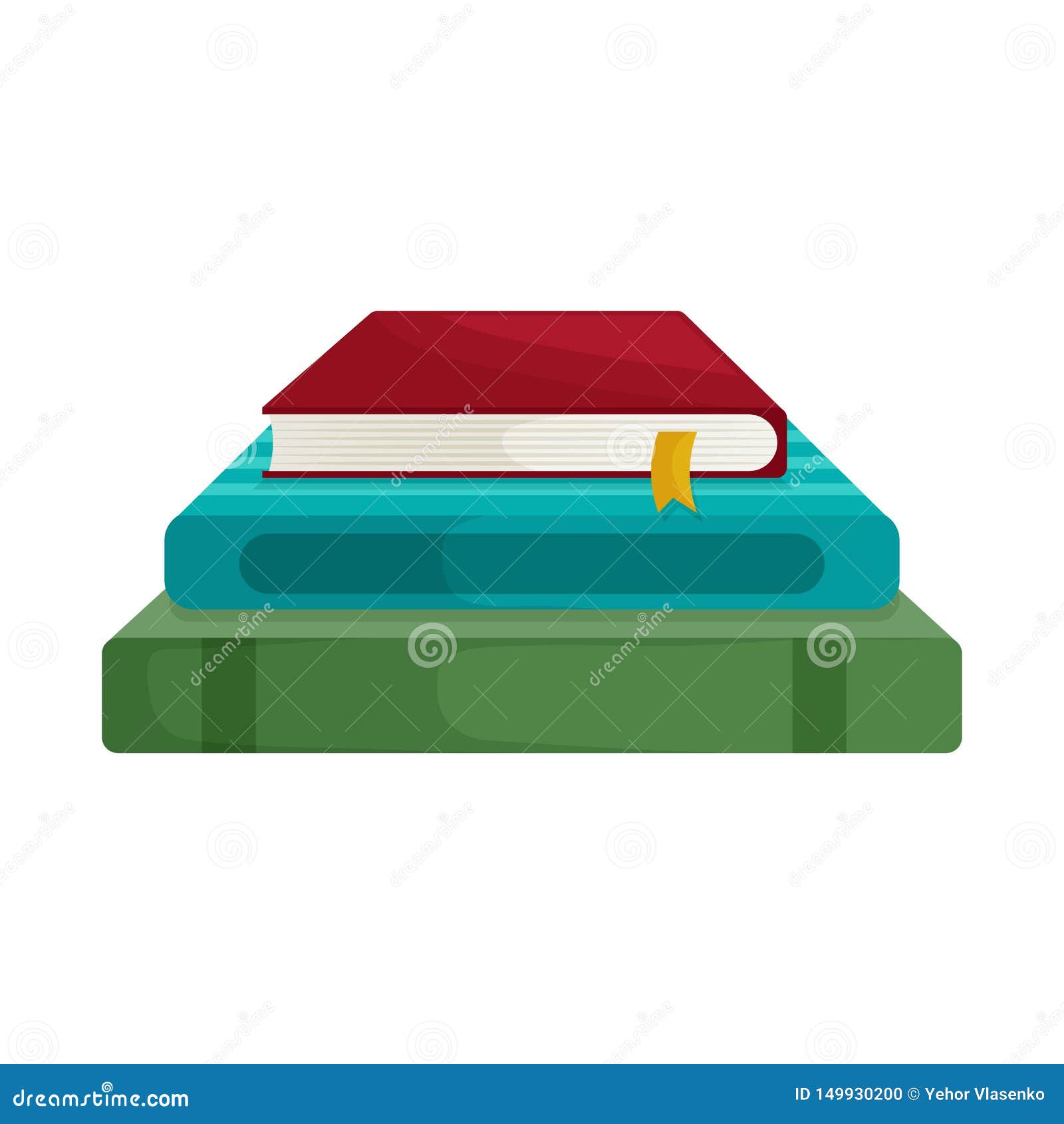 Vector Design of Book and Stack Sign. Set of Book and Learning Stock ...