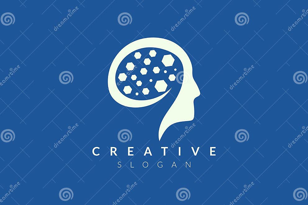 Simple Brain Design, Simple Logo Style, Modern Icon and Symbol Stock ...