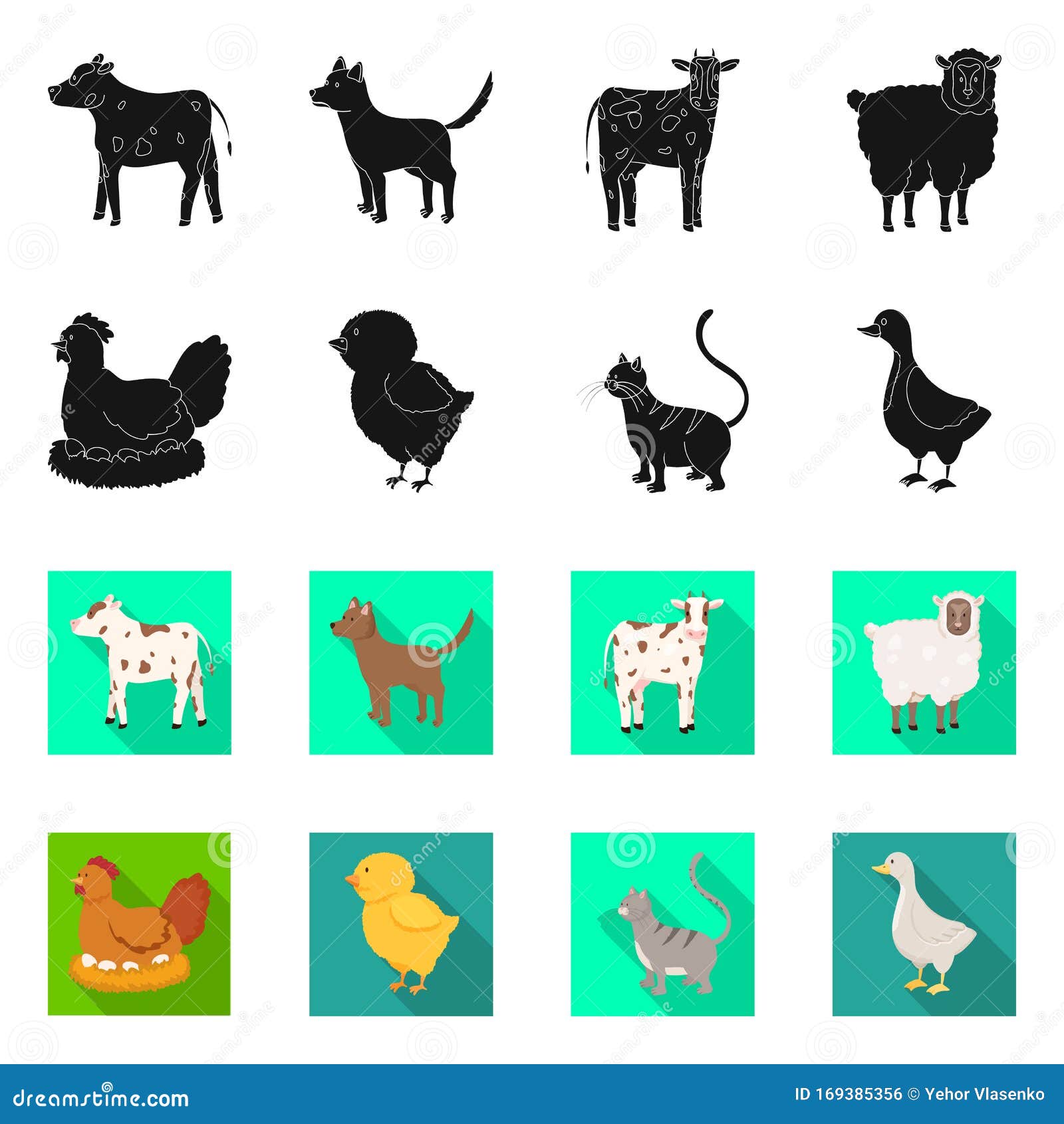 Vector Design of Breeding and Kitchen Symbol. Set of Breeding and ...