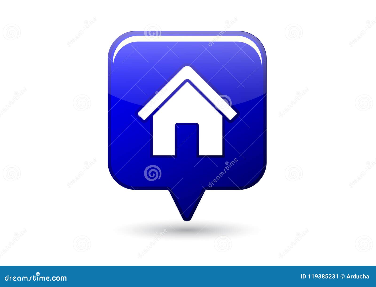 Home stock vector. Illustration of design, place, symbol - 119385231