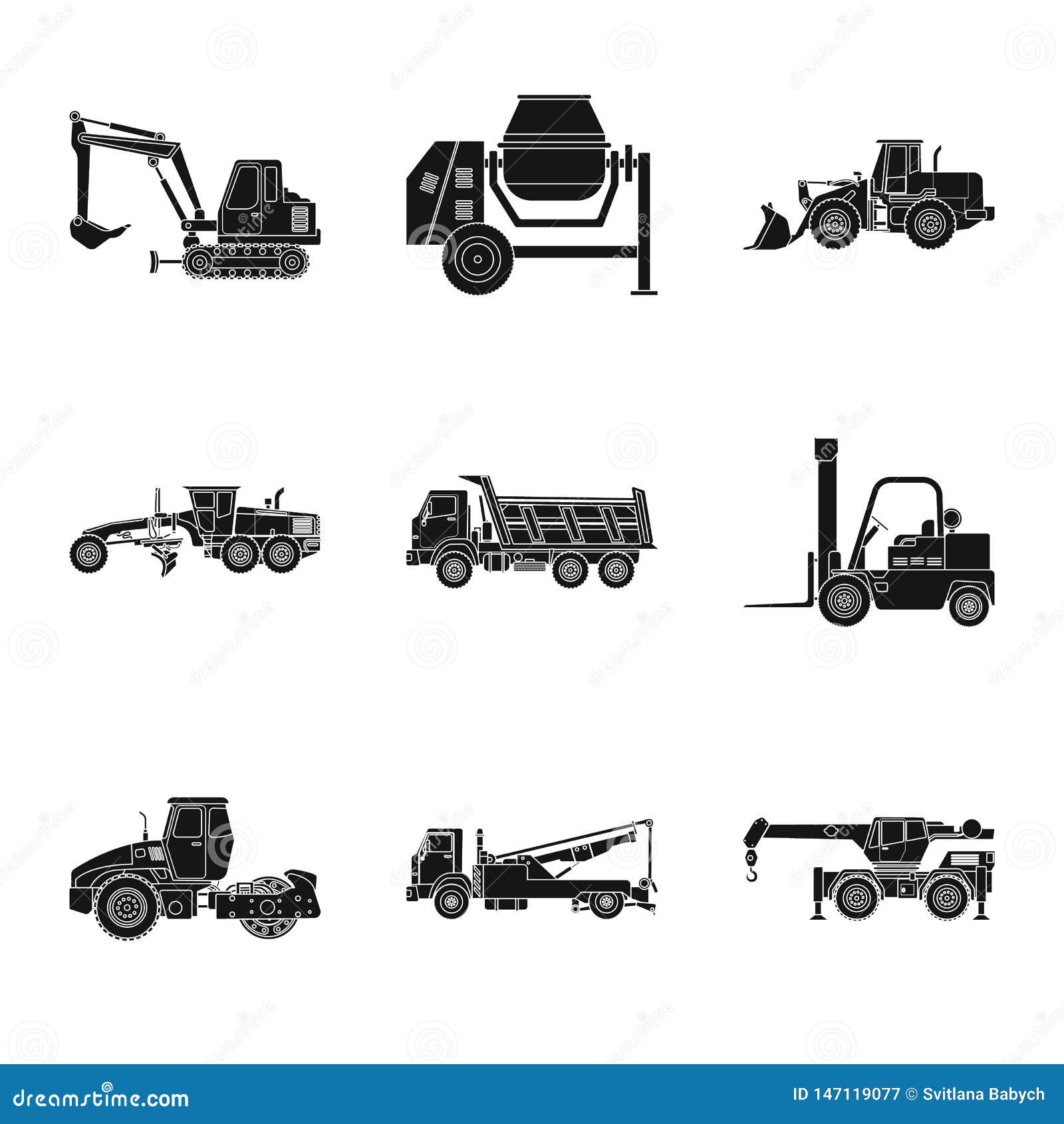 Vector Design of Build and Construction Icon. Set of Build and ...