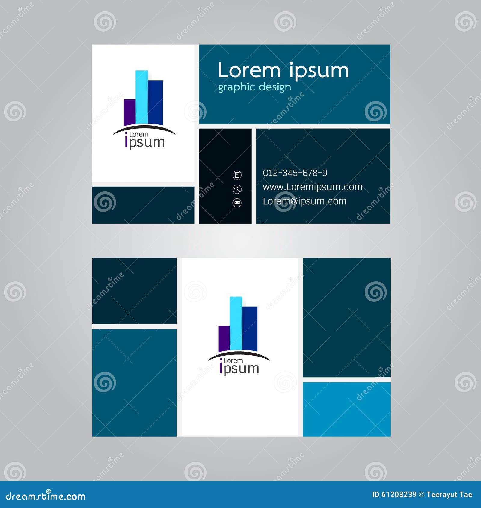 Vector Design Business Card Stock Vector - Illustration of black ...