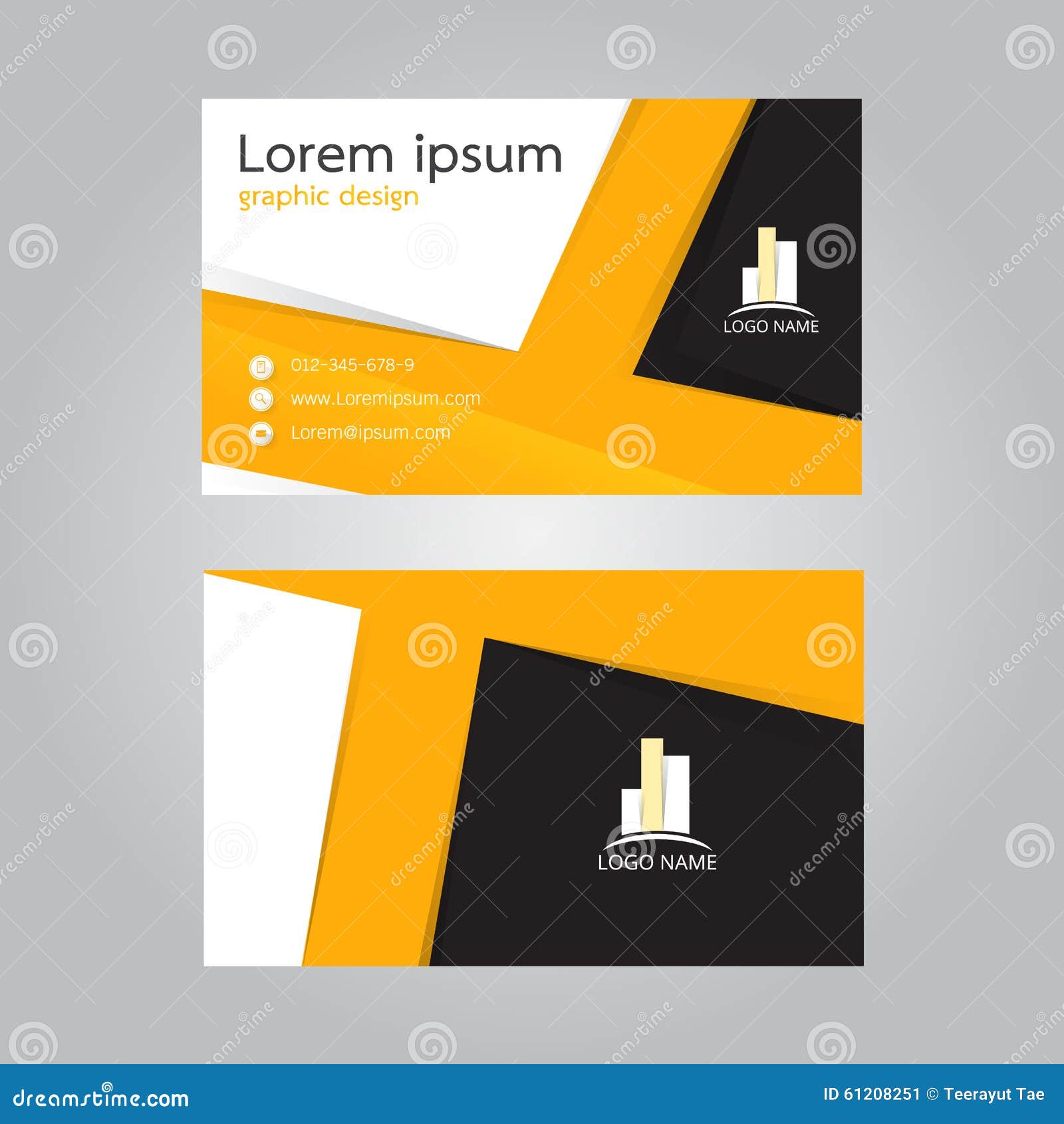 Vector Design Business Card Stock Vector - Illustration of name ...