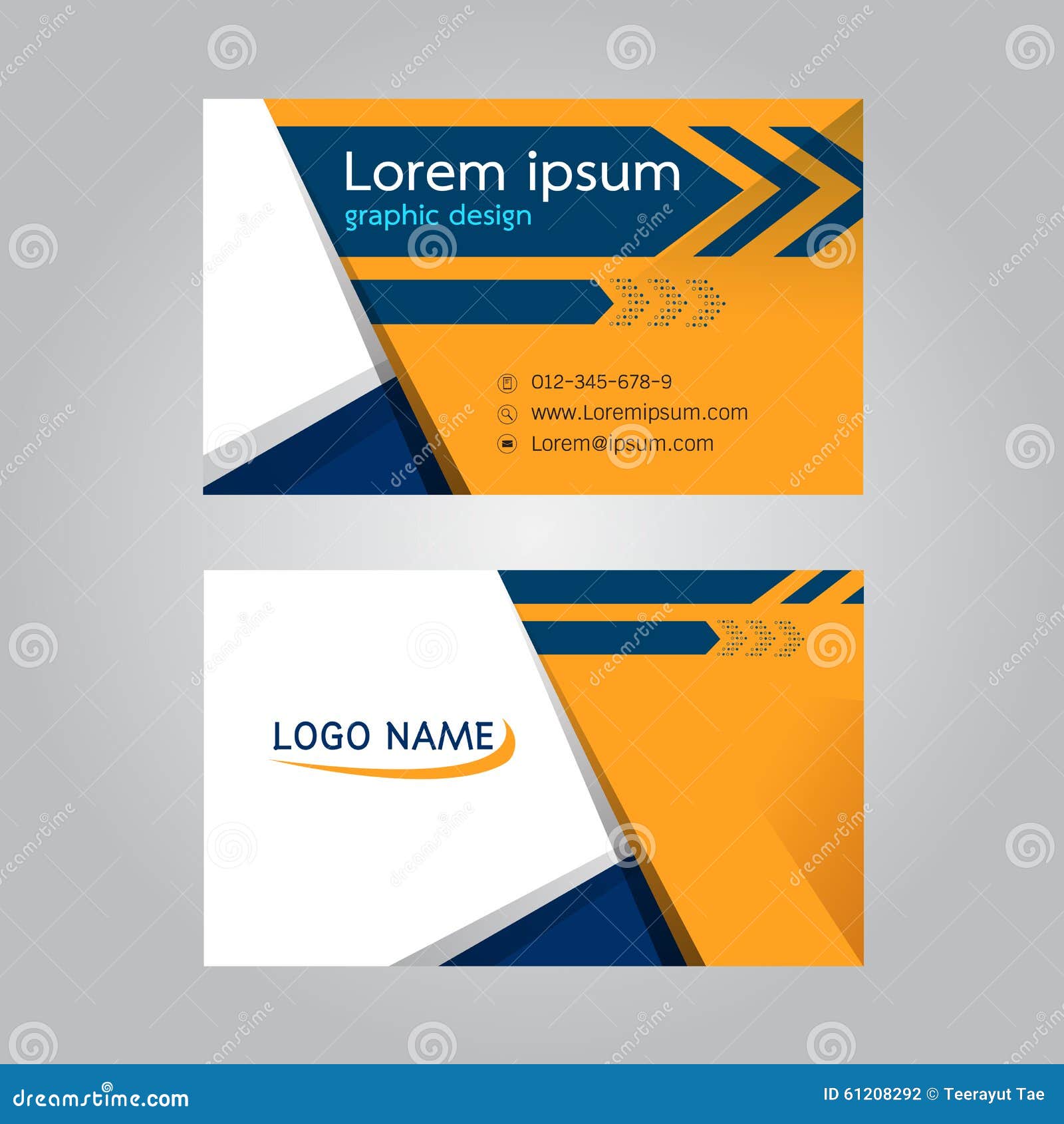 Vector Design Business Card Stock Vector - Illustration of eps10, name ...