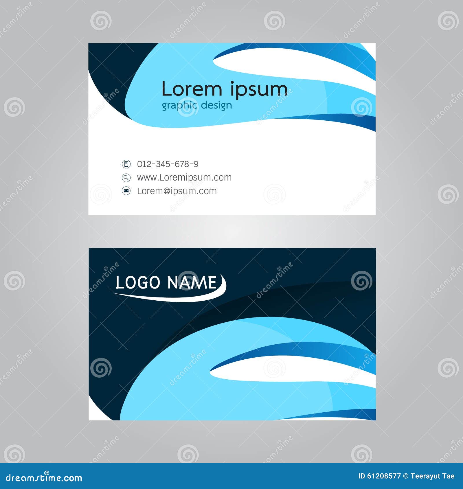 Vector Design Business Card Stock Vector - Illustration of presentation ...