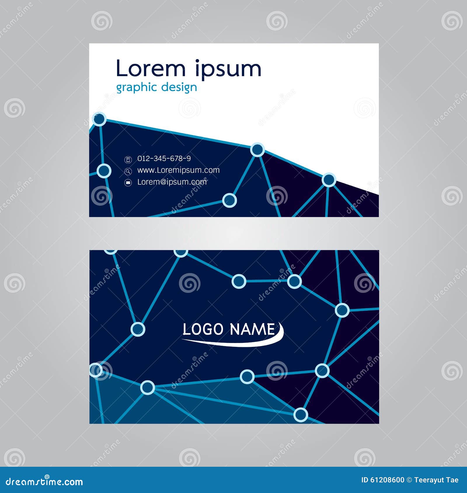 Vector Design Business Card Stock Vector - Illustration of design ...