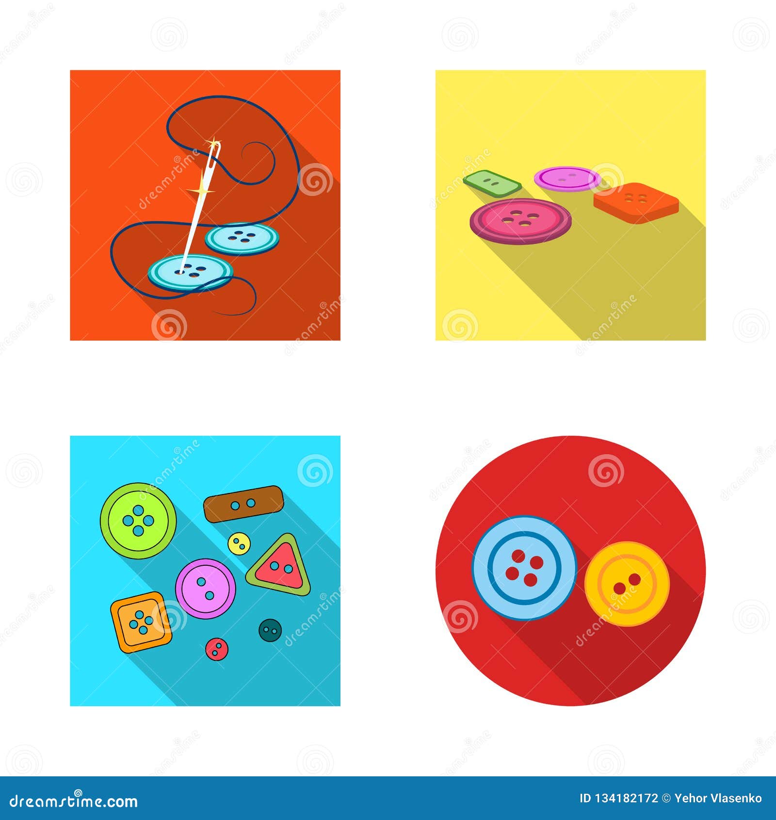 Isolated Object of Button and Circle Symbol. Collection of Button and ...