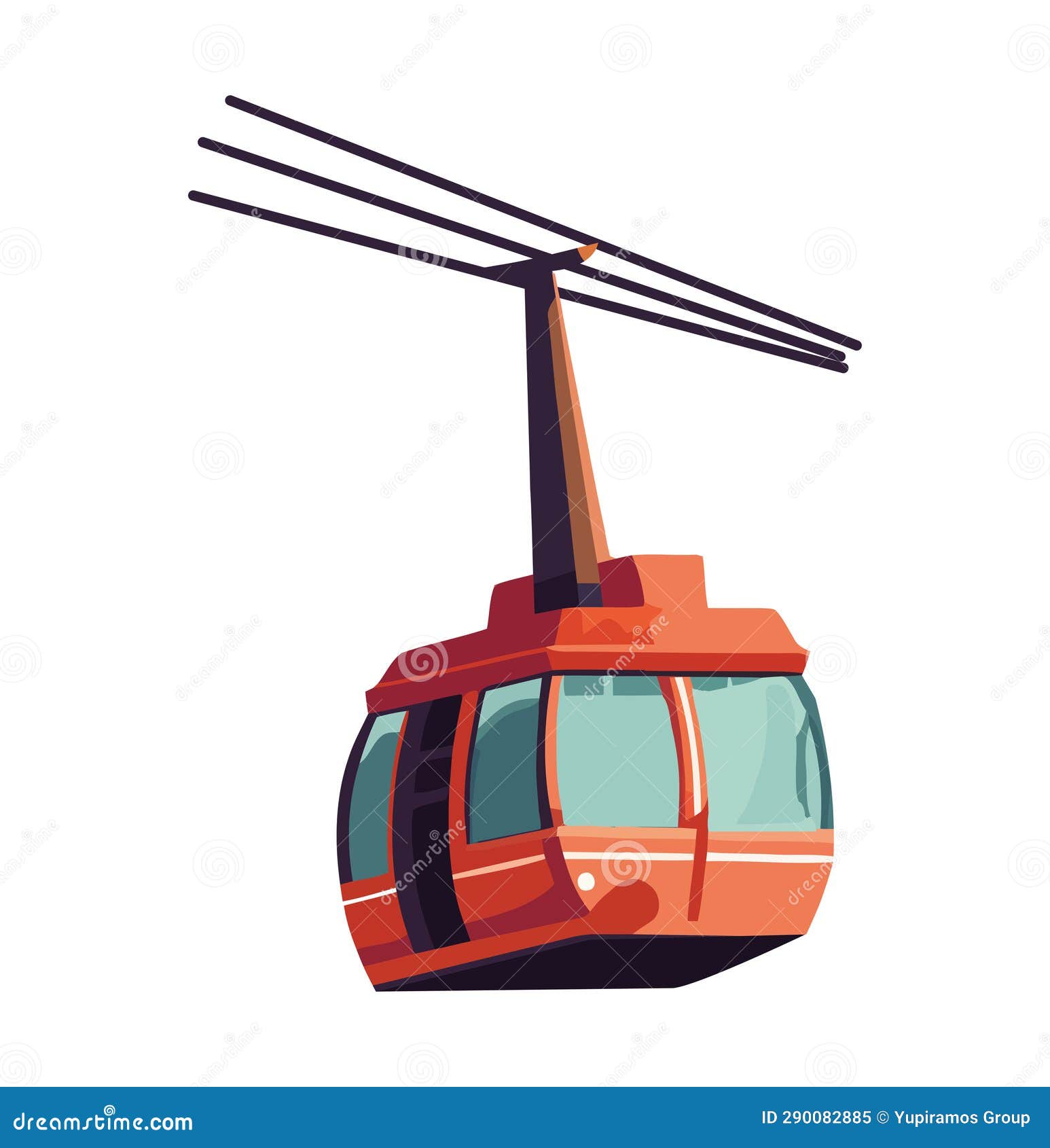 Vector design of cable car stock illustration. Illustration of ...