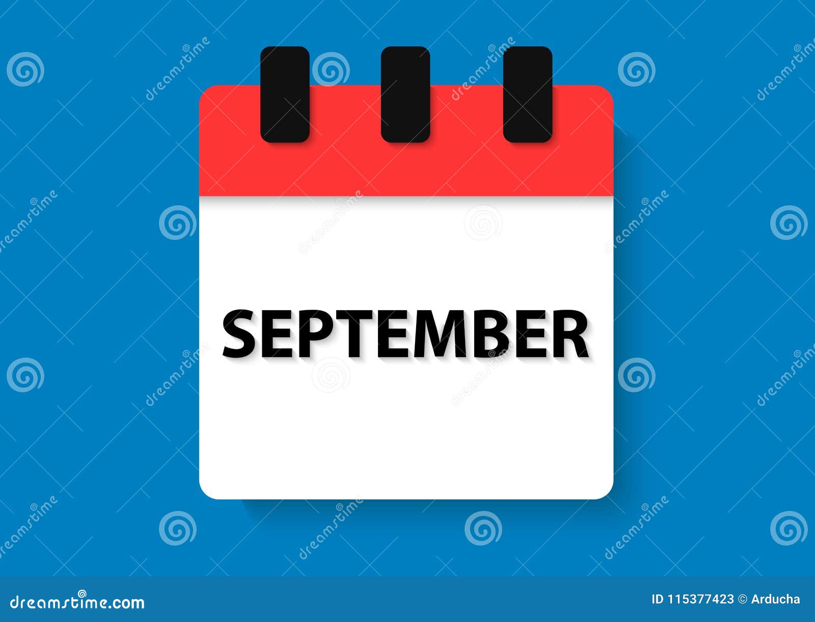 September calendar design stock vector. Illustration of september ...