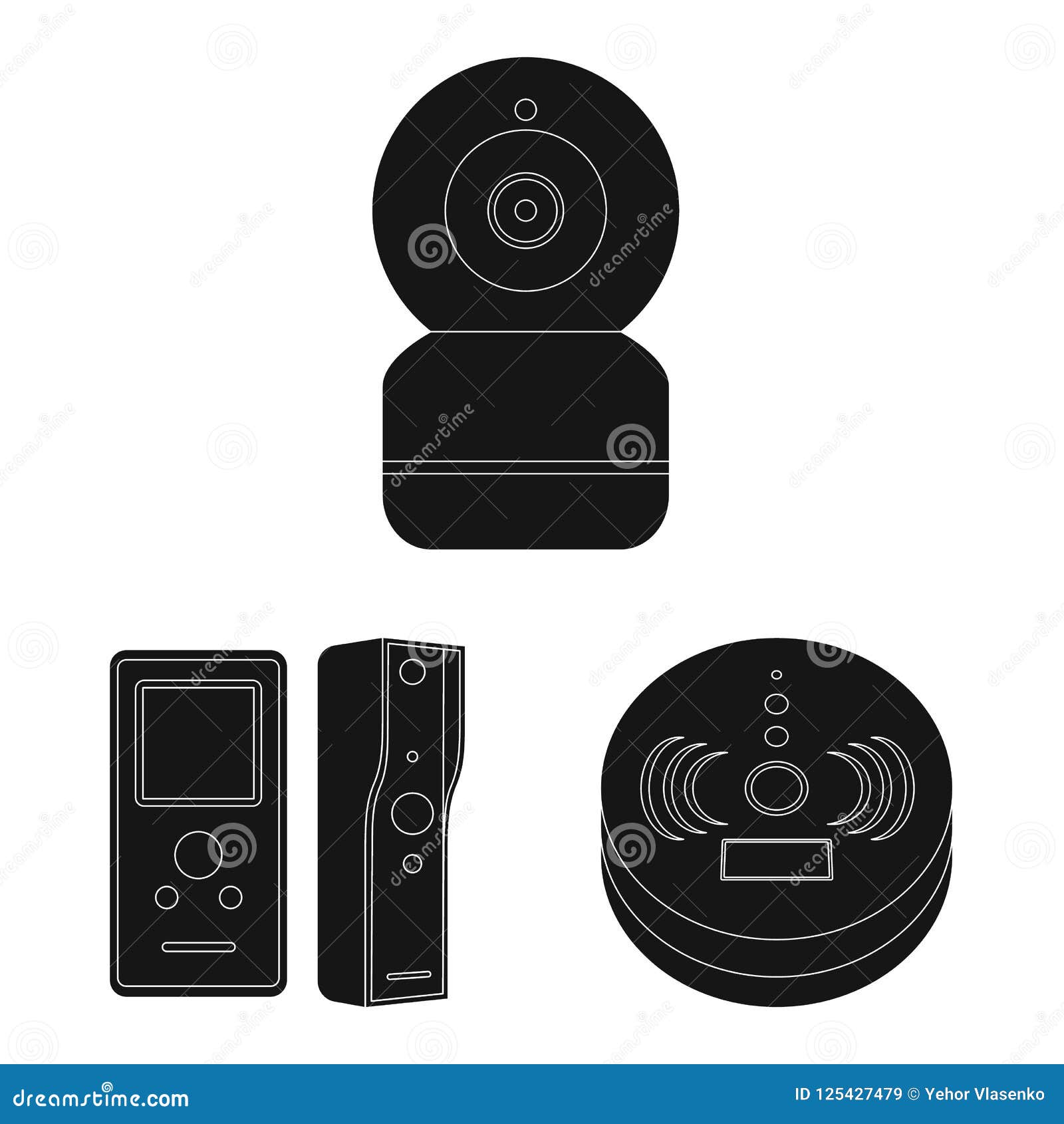 Vector Design of Cctv and Camera Icon. Set of Cctv and System Vector ...
