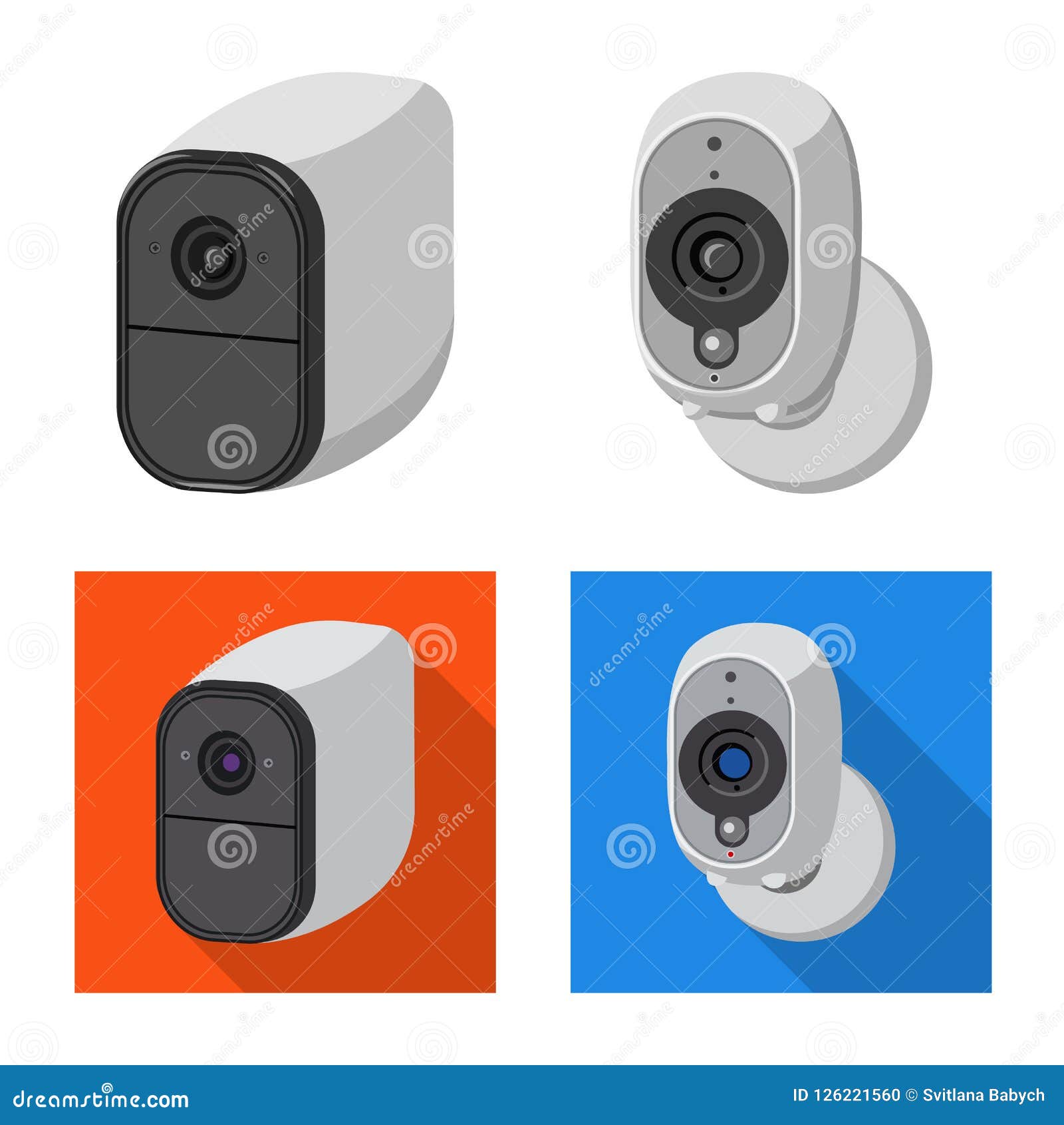 Vector Design of Cctv and Camera Logo. Set of Cctv and System Stock ...