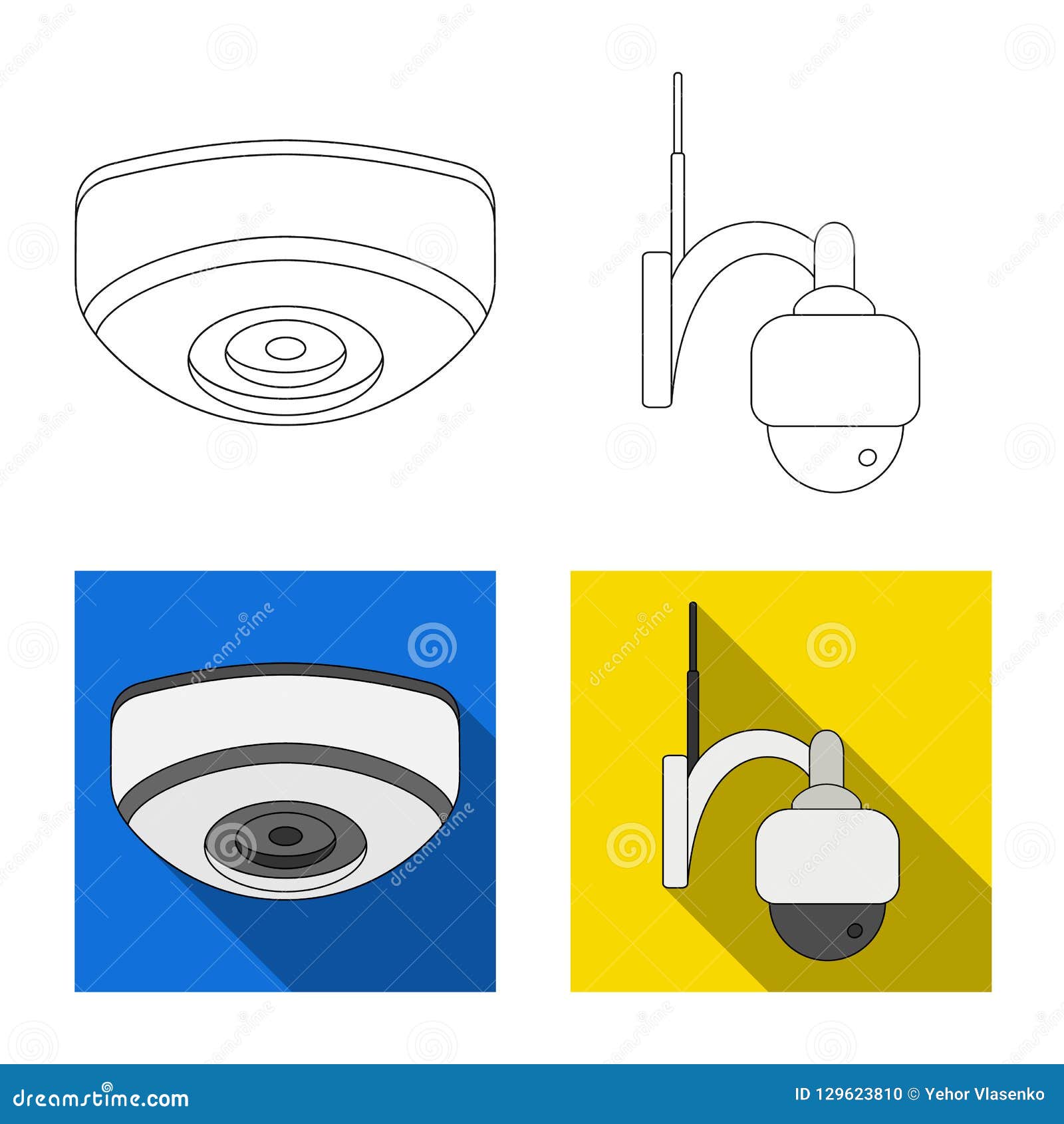 Isolated Object of Cctv and Camera Symbol. Collection of Cctv and ...