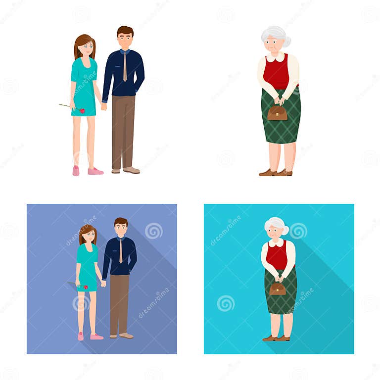 Isolated Object Of Character And Avatar Icon Collection Of Character