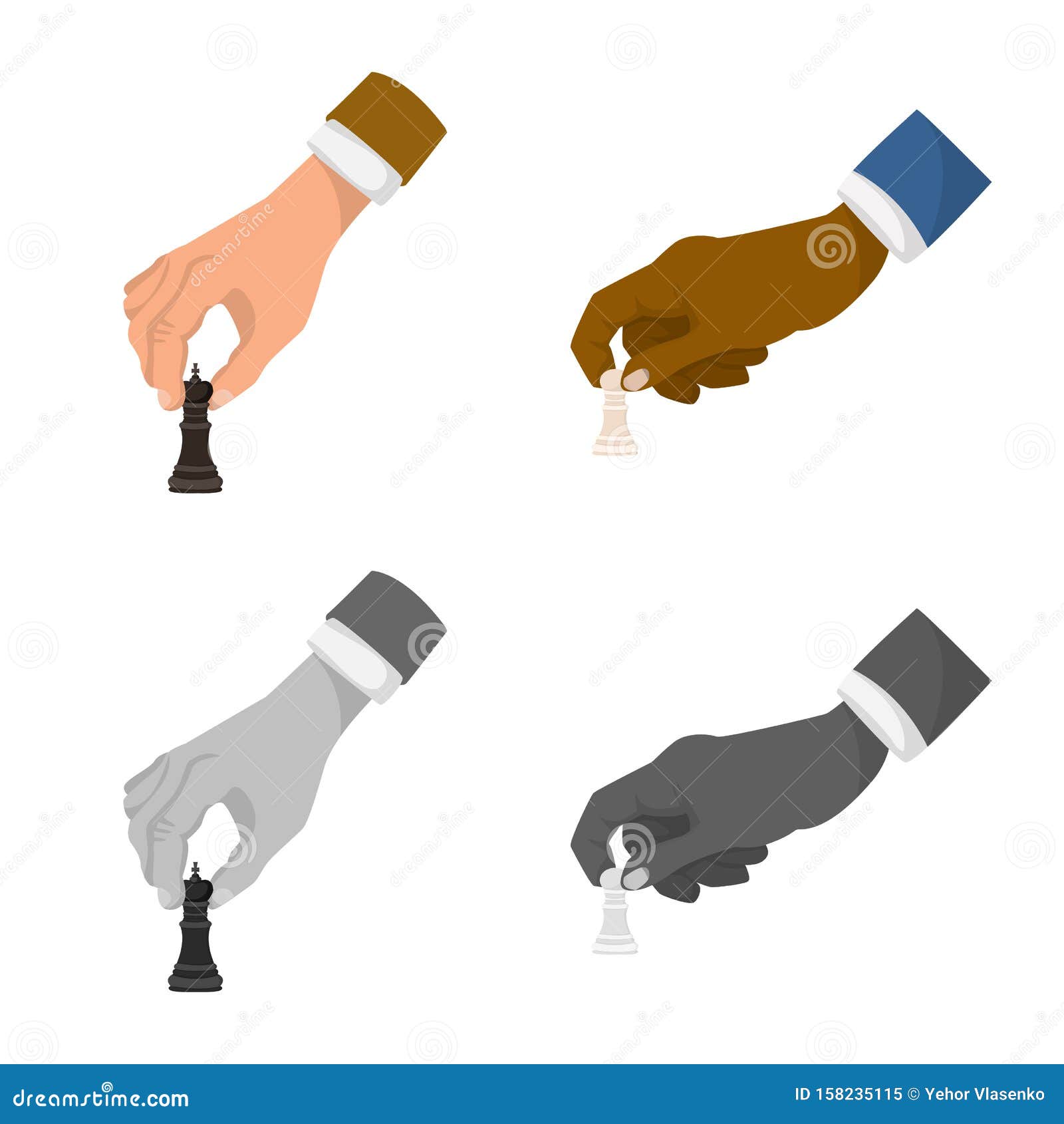 Isolated Object of Checkmate and Thin Logo. Set of Checkmate and Target ...