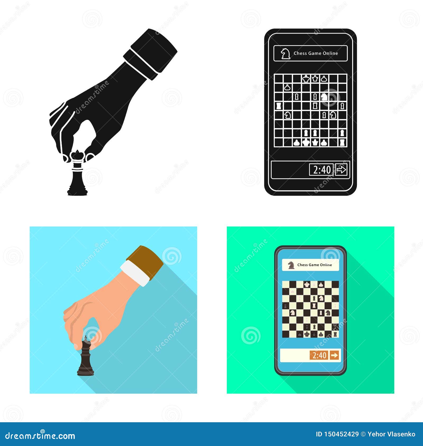 Vector Design of Checkmate and Thin Logo. Collection of Checkmate and ...