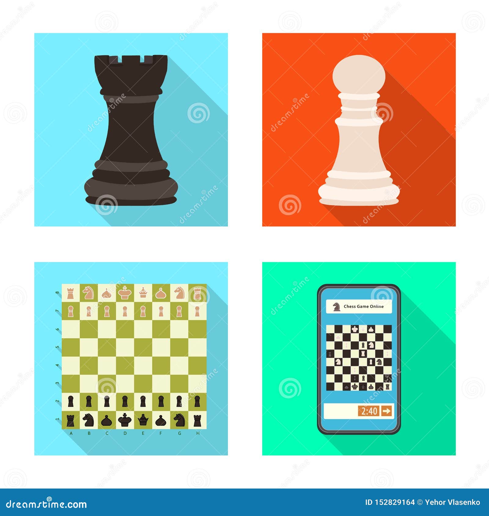 Isolated Object of Checkmate and Thin Sign. Collection of Checkmate and ...